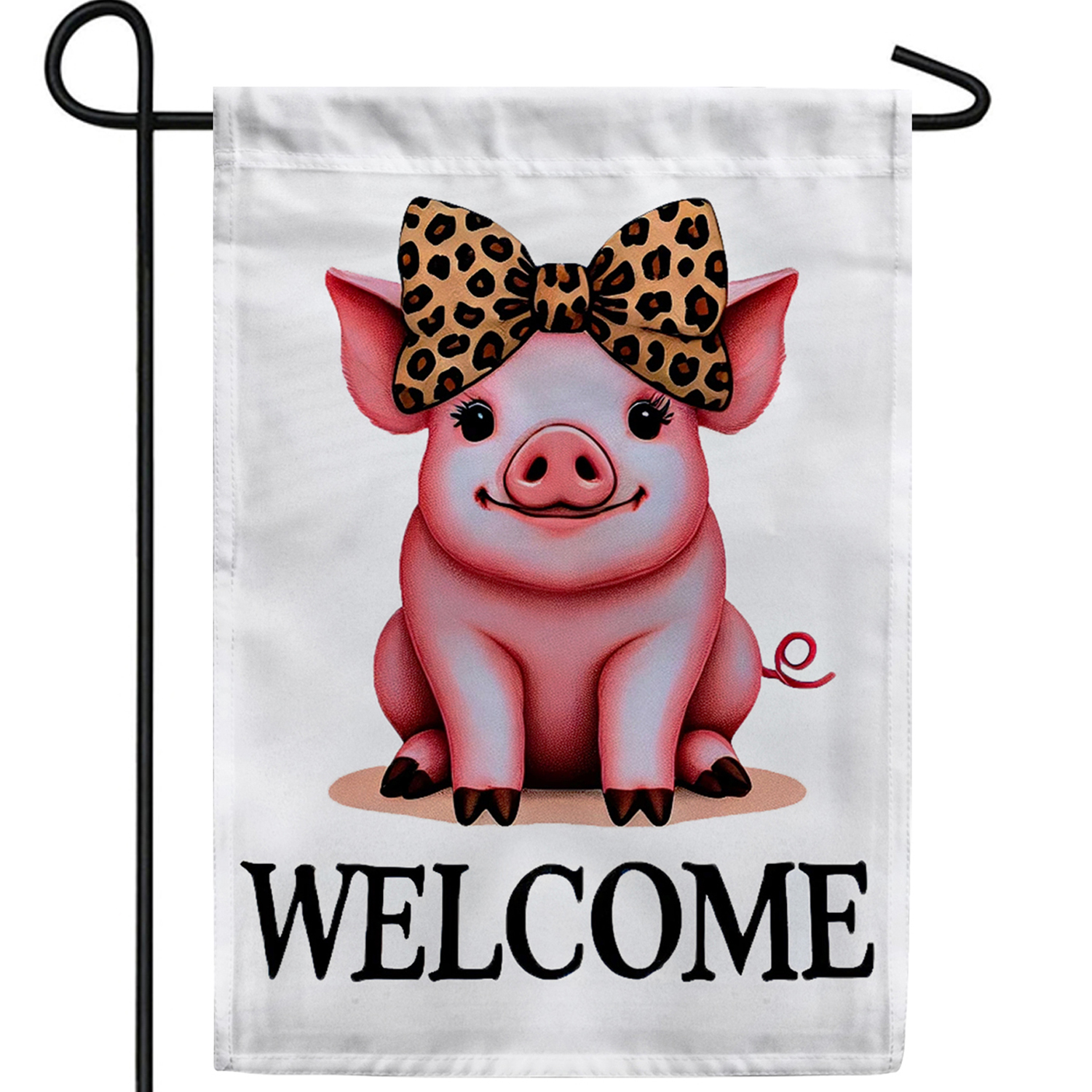 America Forever Cute Piglet Welcome Garden Flag, 12.5 x 18 inch Double ...