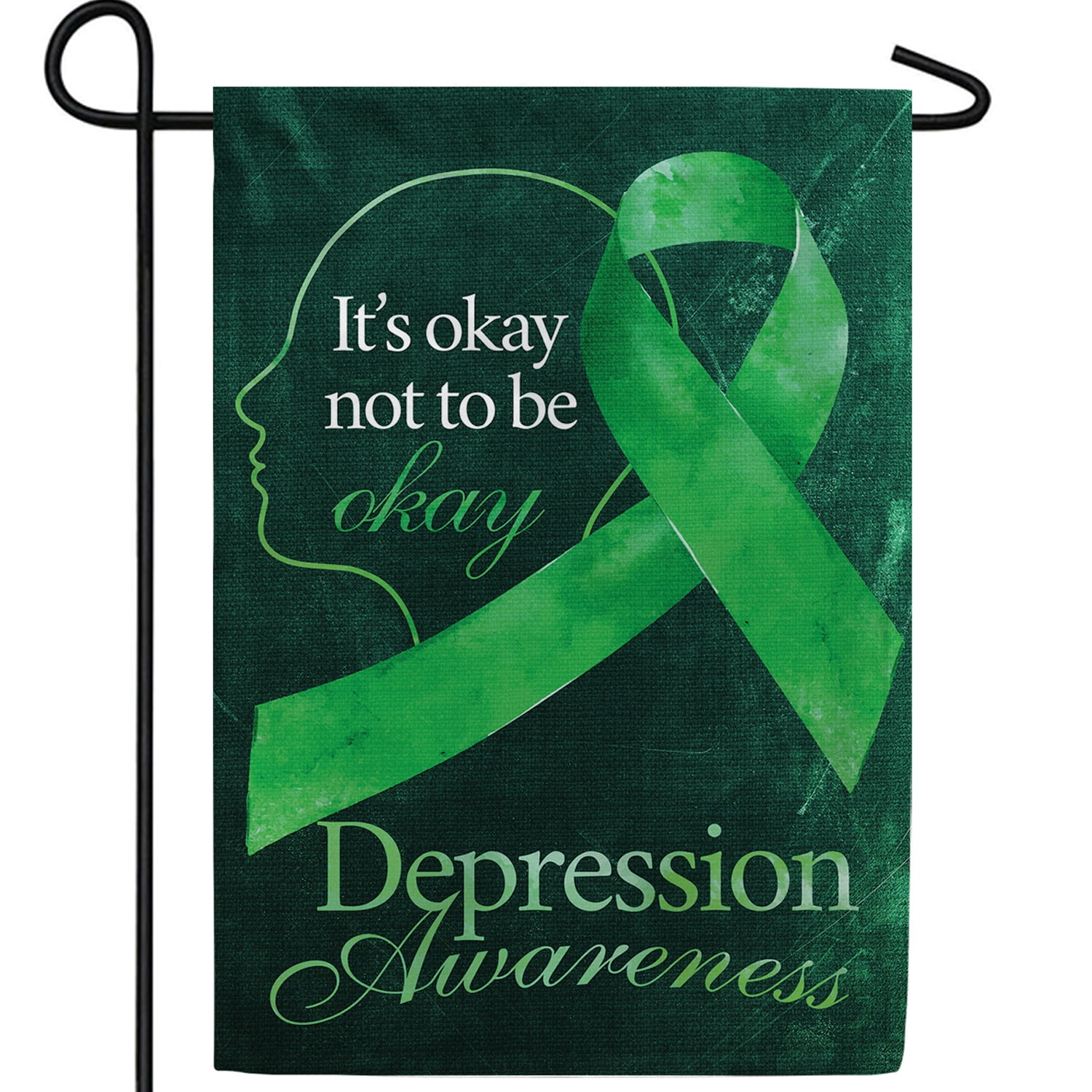 America Forever Depression Awareness Garden Flag, 12.5 x 18 inch Double ...