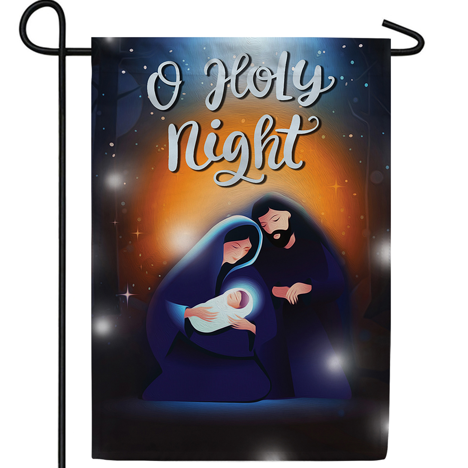 America Forever Divine Holy Night Garden Flag, 12.5 x 18 inch Double ...