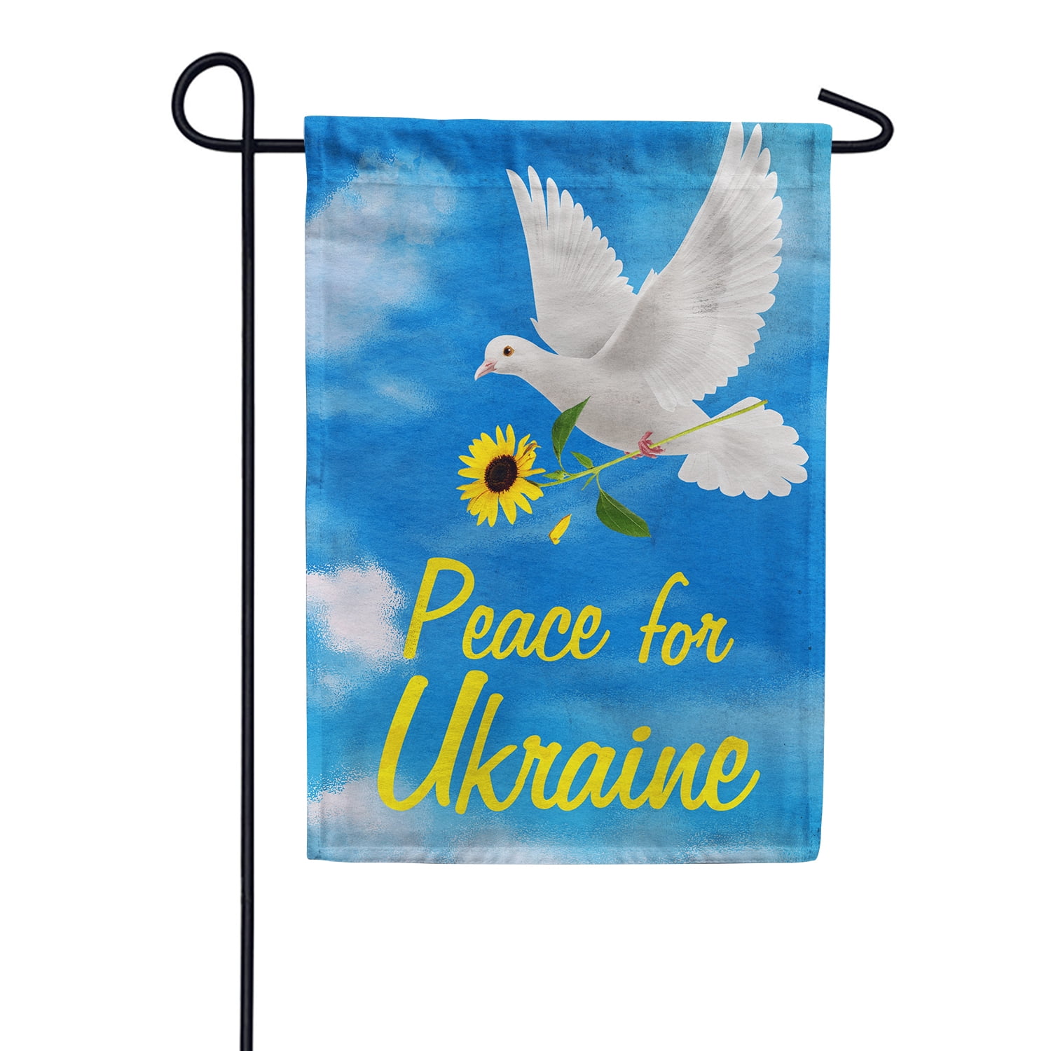 America Forever Dove Peace for Ukraine Garden Flag 12.5x18 inch I Stand ...