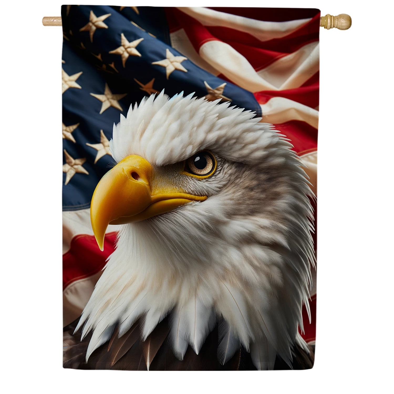 America Forever Eagle Patriotic House Flag, 28x40 inch Double Sided ...