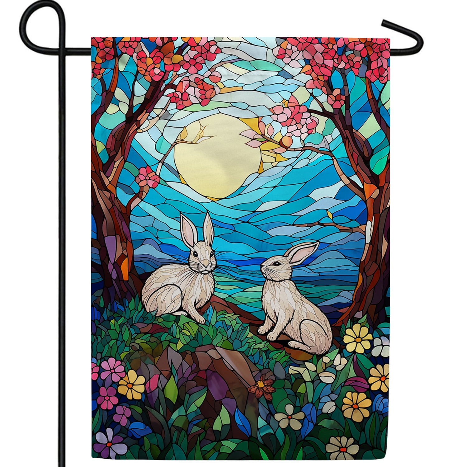 America Forever Easter Bunnies Garden Flag 12.5 x18 inch Double Sided ...