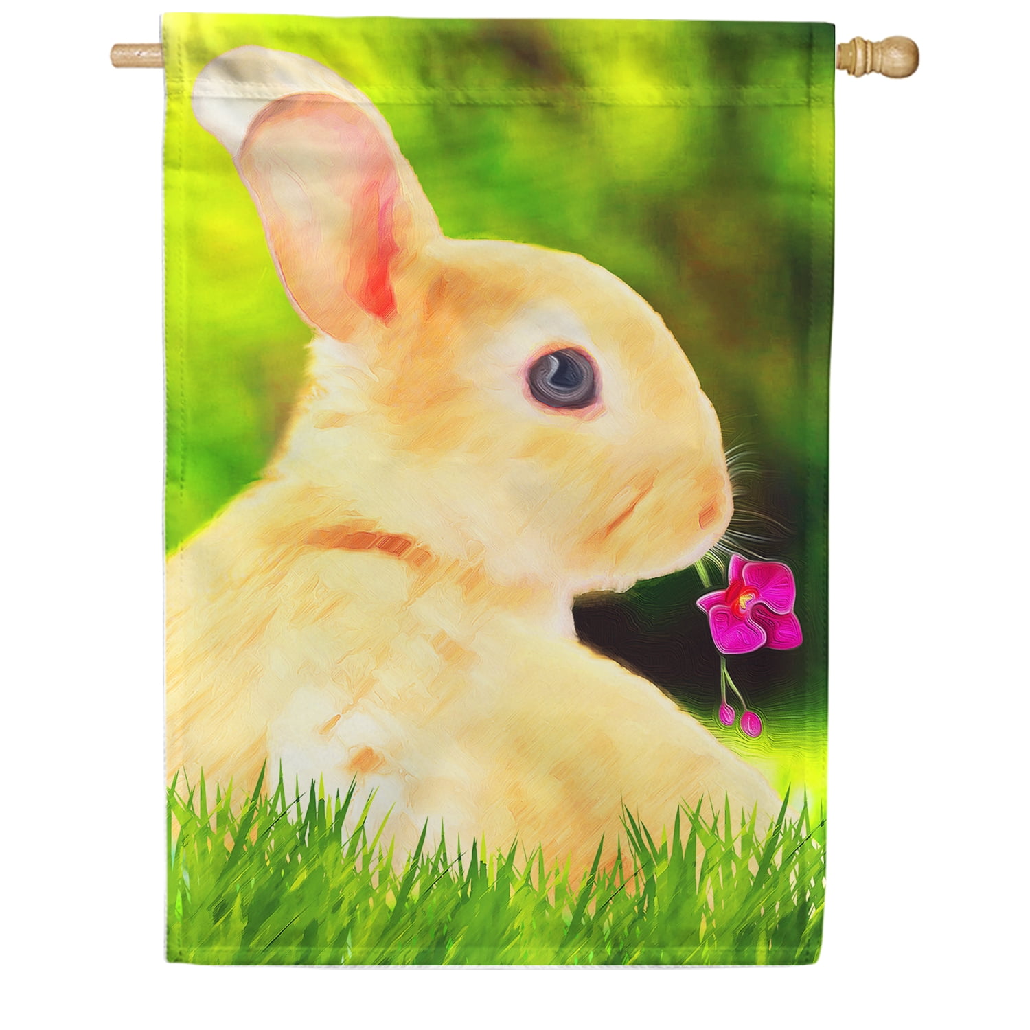 America Forever Easter Rabbit House Flag 28 x 40 inch Double Sided ...