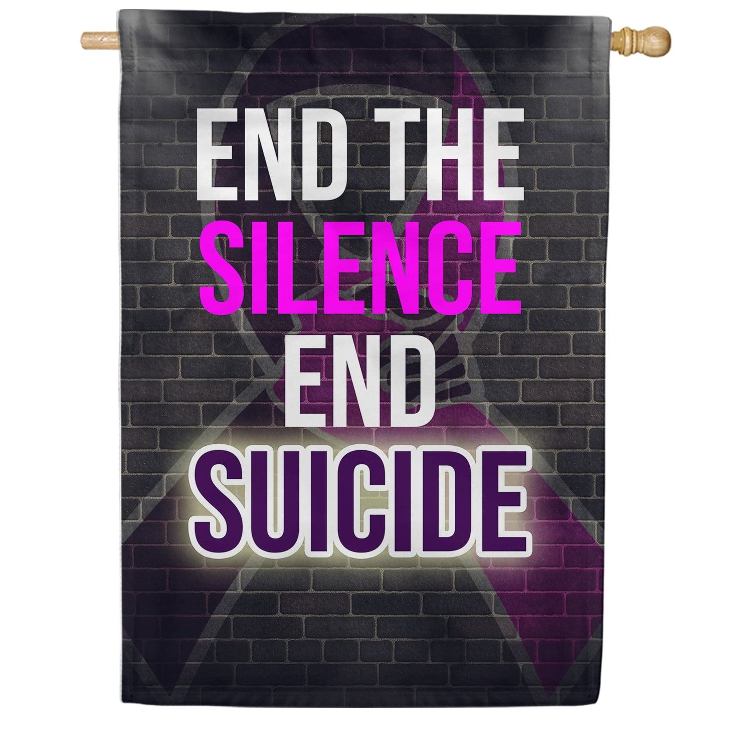 America Forever End Suicide House Flag, 28 x 40 inch Double Sided ...