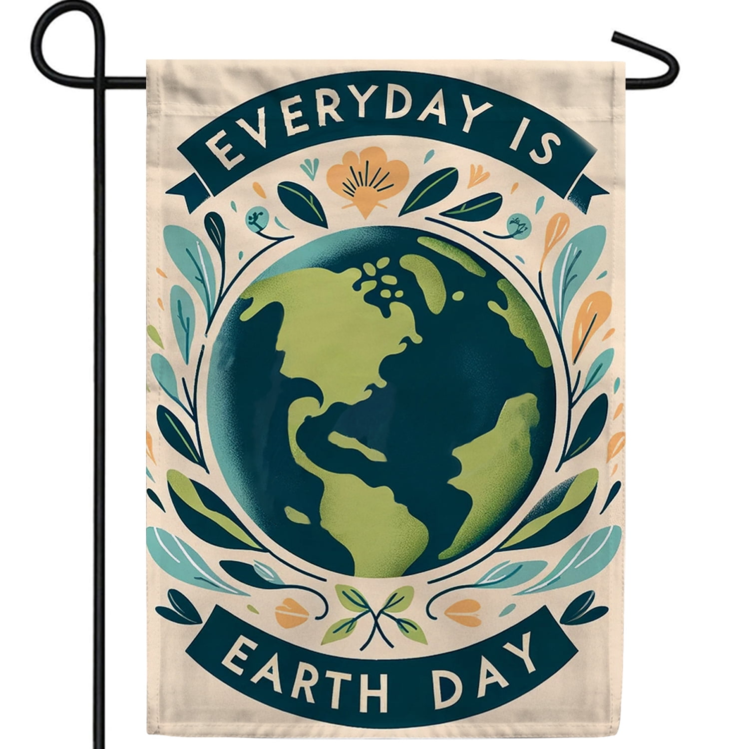 America Forever Everyday is Earth Day Garden Flag, 12.5 x 18 inch ...