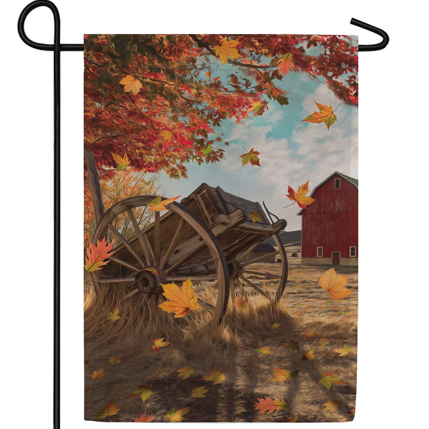 America Forever Farm Wagon Garden Flag, 12.5 x 18 inch Double Sided ...