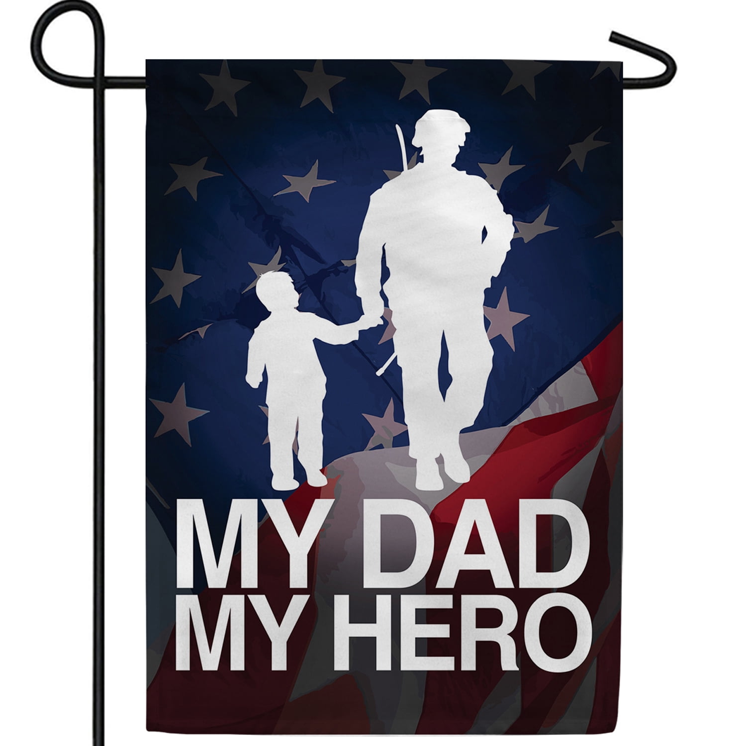 America Forever Father's Day Garden Flag - My Dad My Hero - World's ...