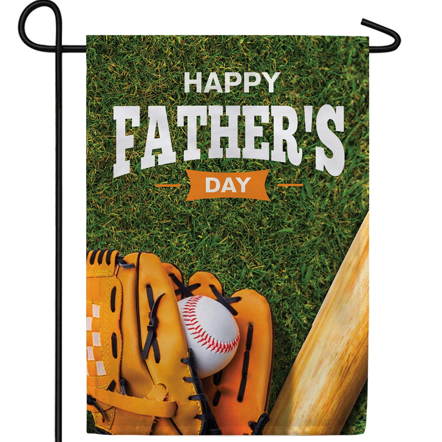 America Forever Father's Day Garden Flag - Let's Play Ball Dad! - World ...