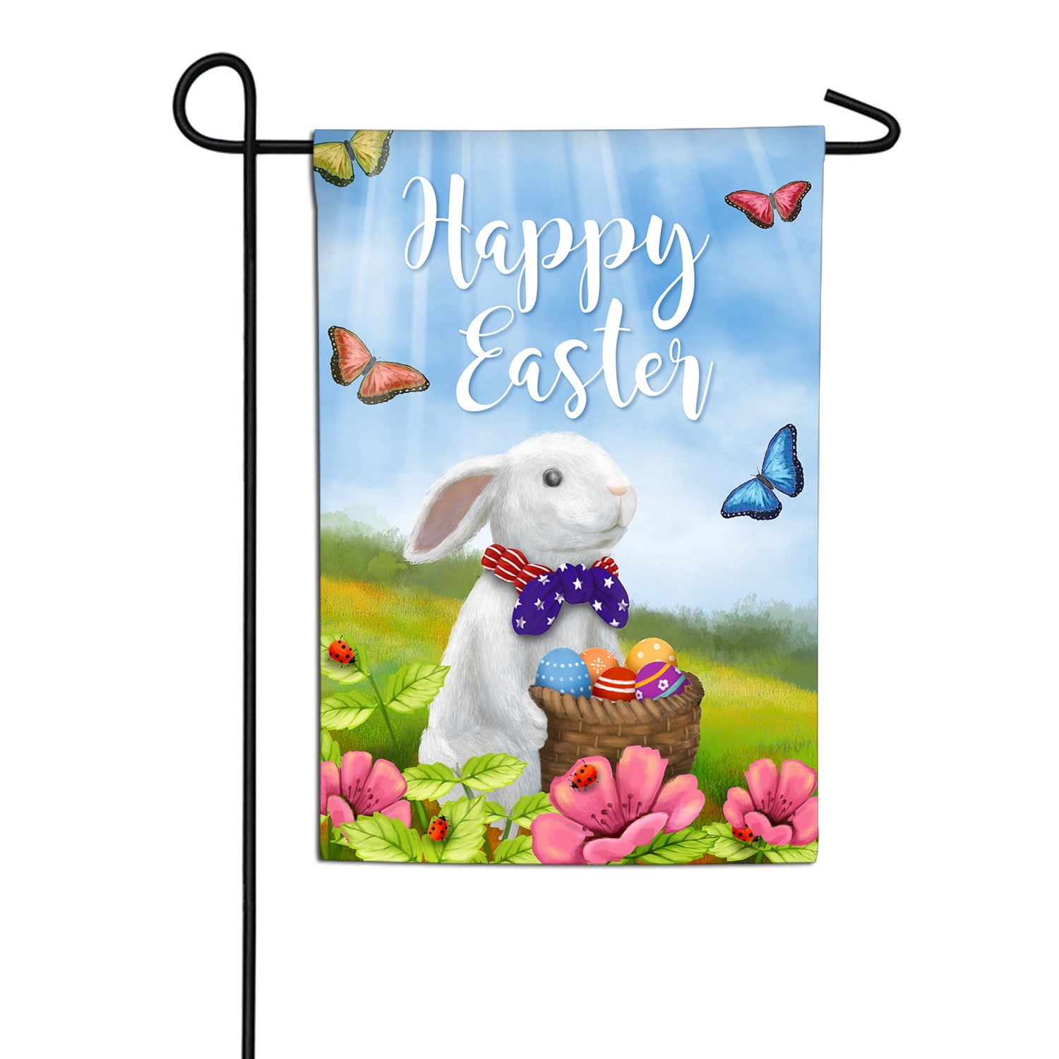 America Forever Flags Double Sided Garden Flag - Easter Bunny with ...