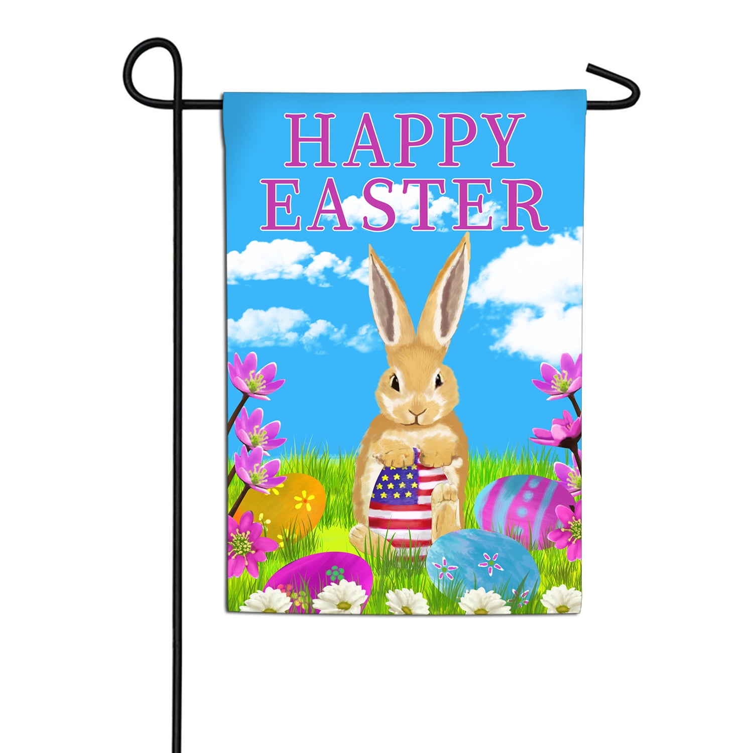 America Forever Flags Double Sided Garden Flag - Patriotic Easter Egg ...