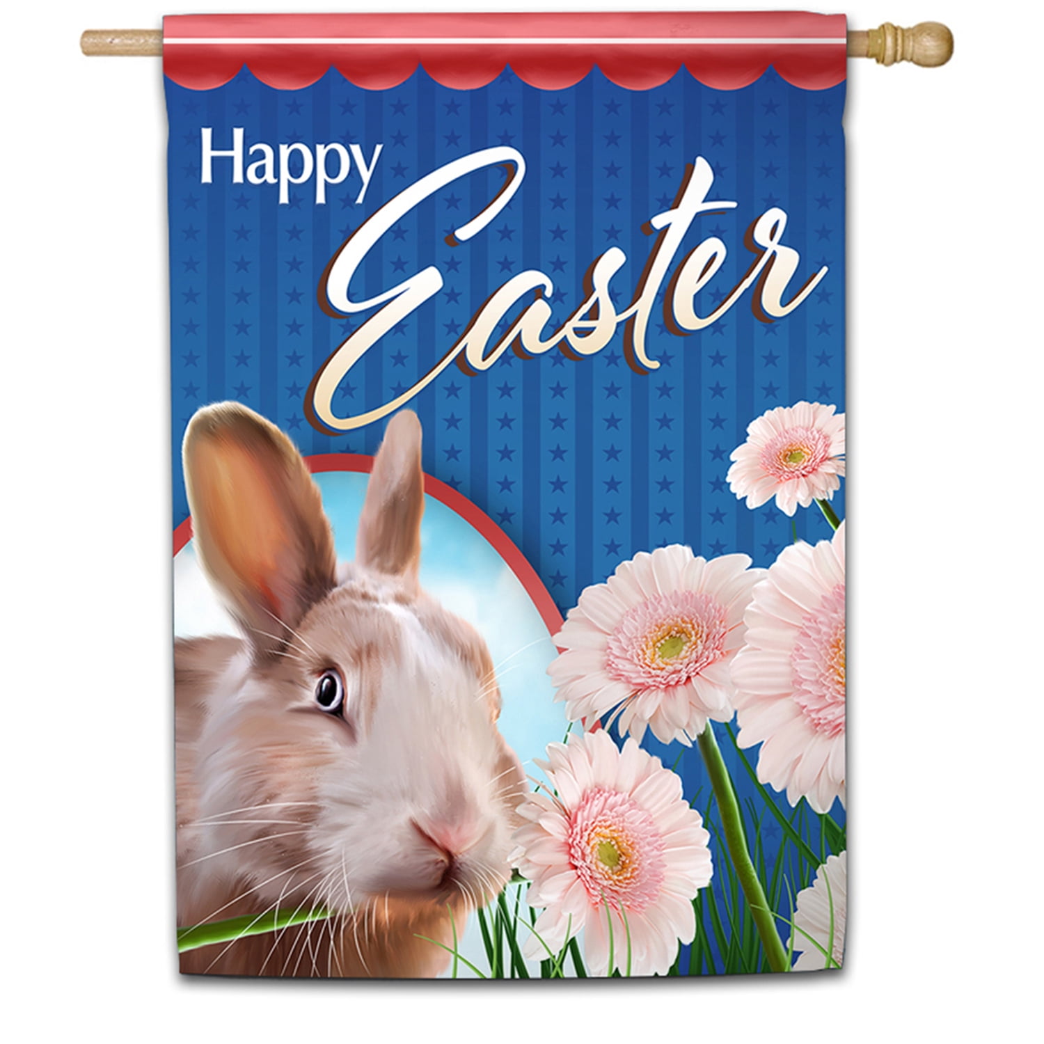 America Forever Flags Double Sided House Flag - Realistic Easter Bunny ...