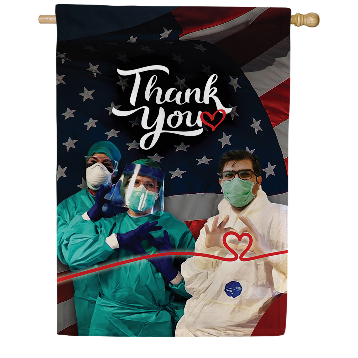 America Forever Flags Double Sided House Flag - Thanks To Lifeline Of ...