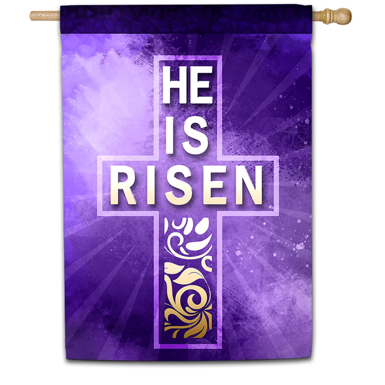 America Forever Flags Double Sided House Flag - Truly He is Risen - 28 ...