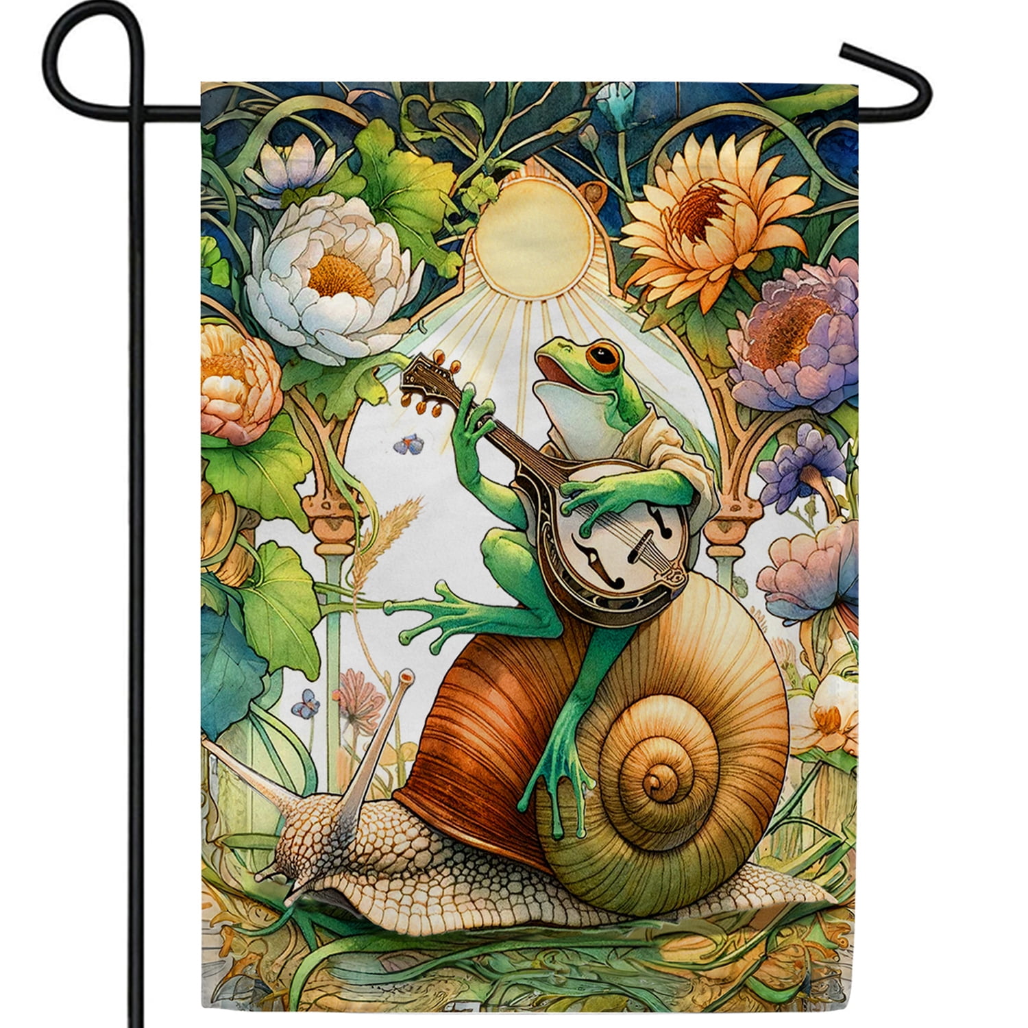 America Forever Funny Frog Garden Flag, 12.5x18 inch Double Sided ...