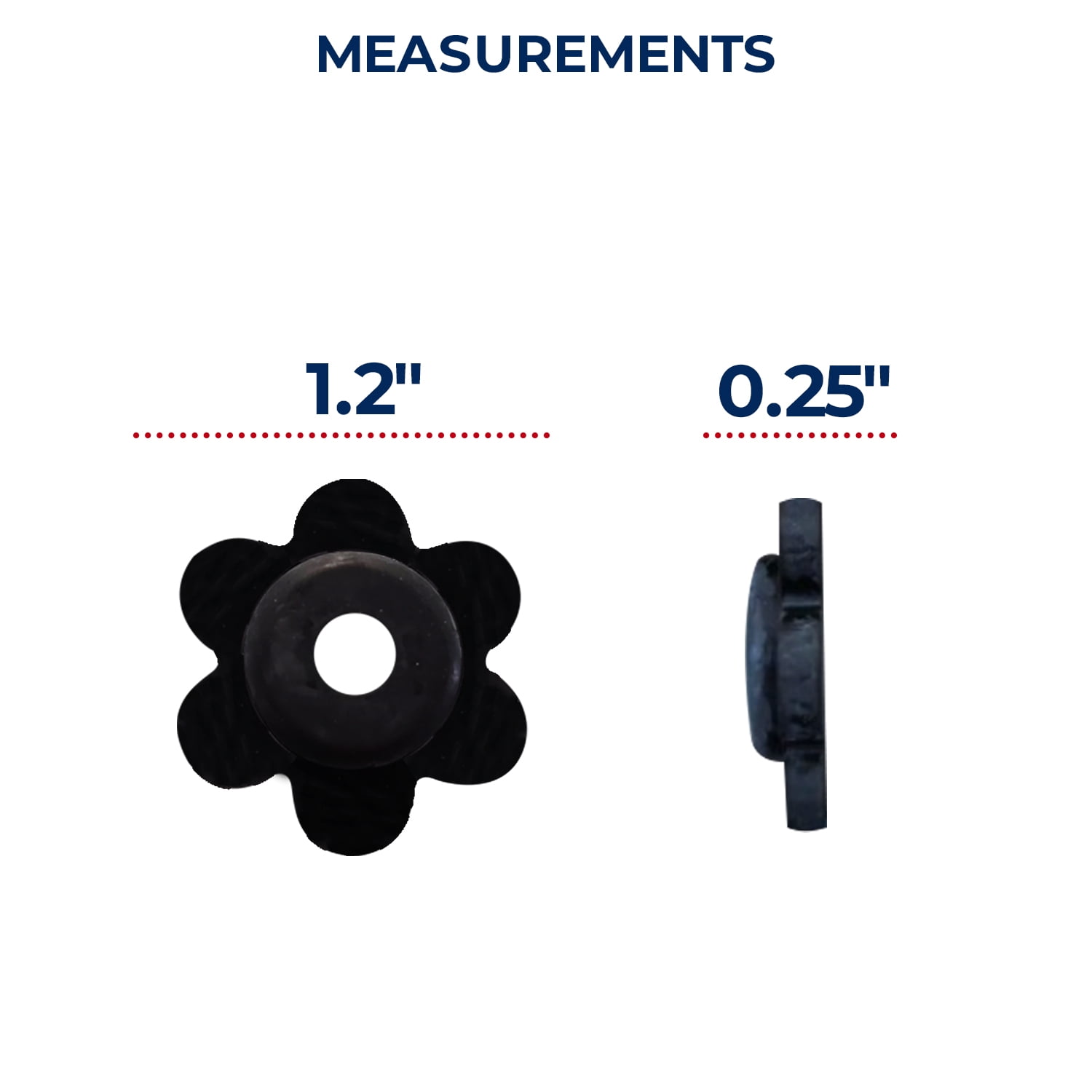 America Forever Garden Flag Stoppers - Petal Rubber Stoppers for Indoor ...