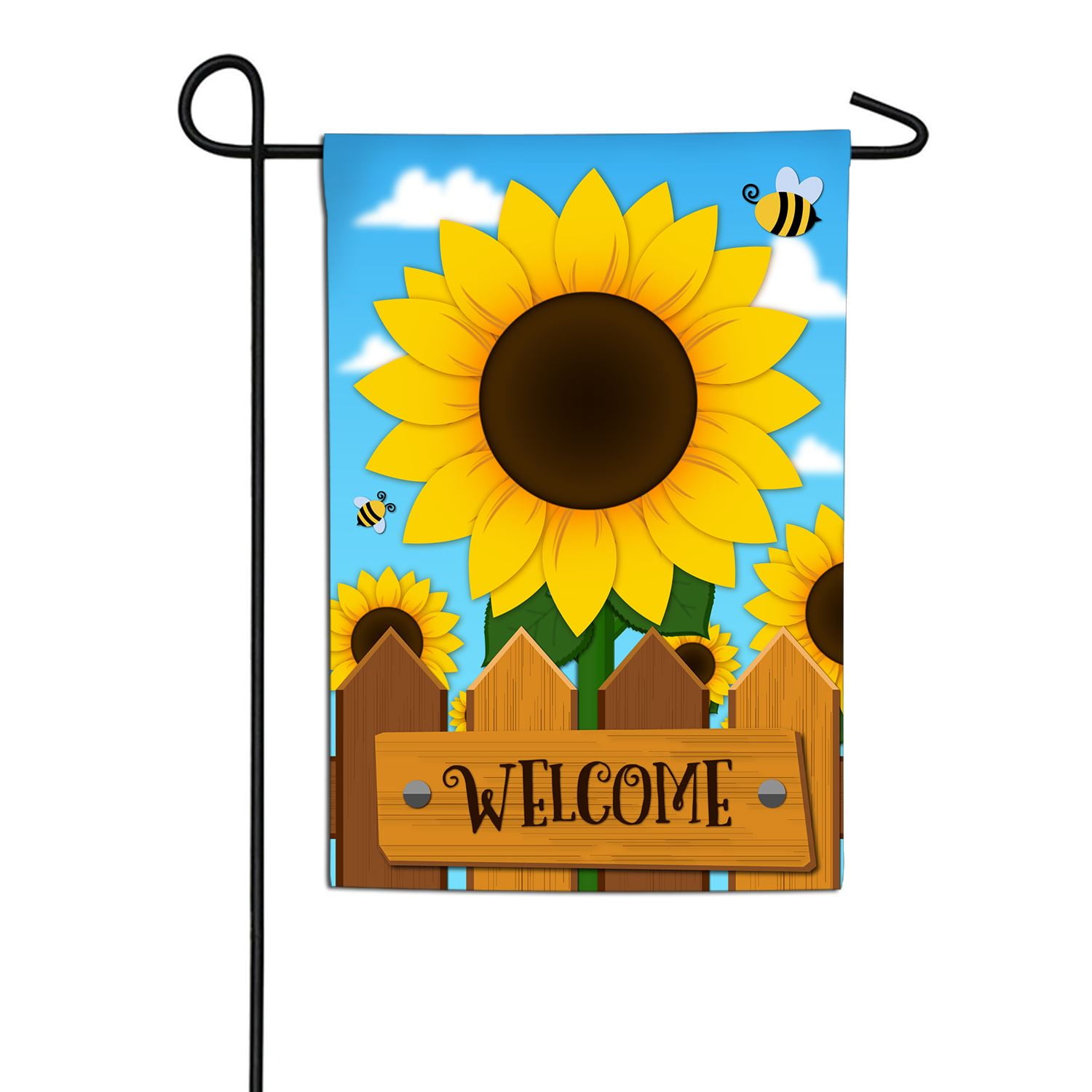 America Forever Garden Flag - Sunflower Welcome, Double Sided, 12.5" x ...