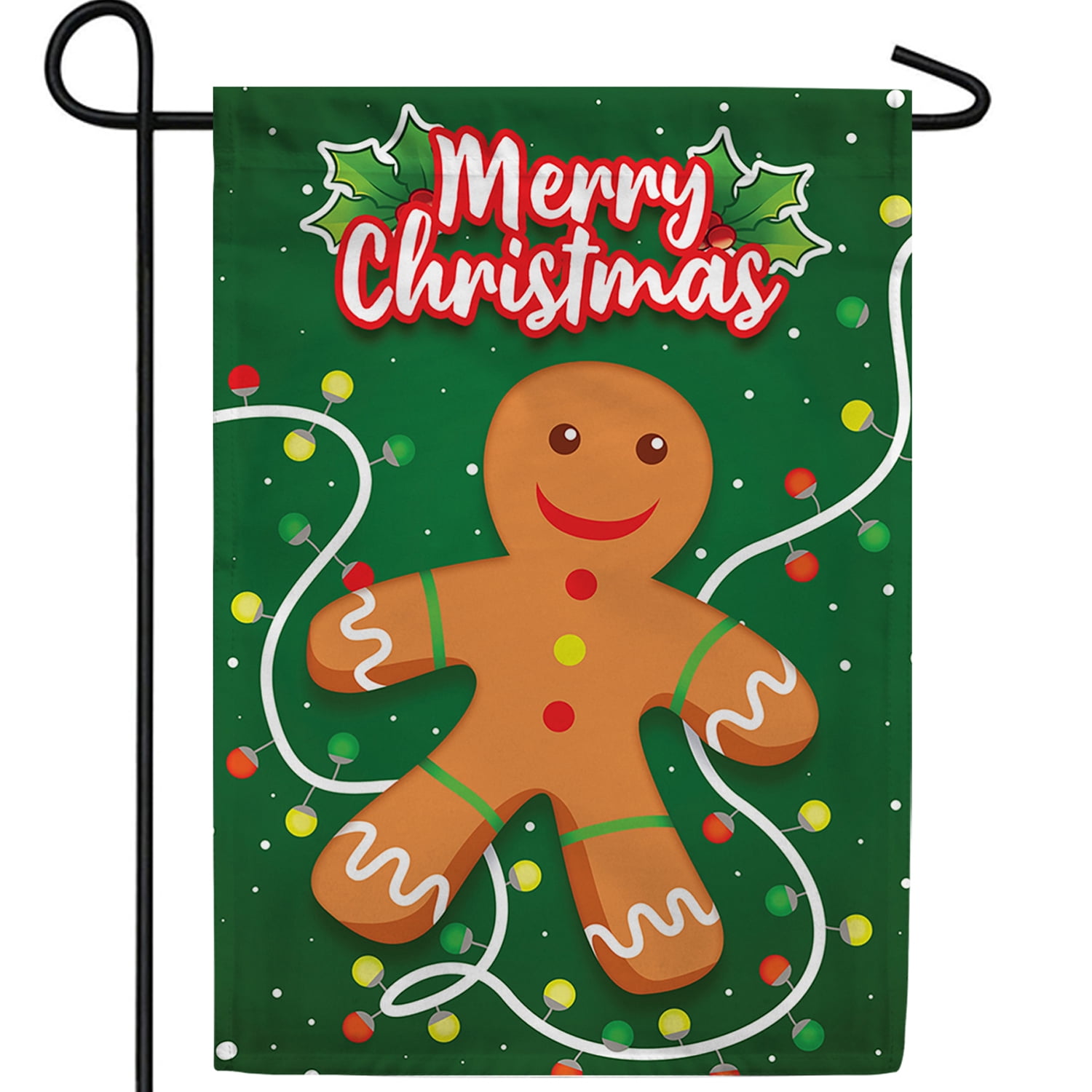 America Forever Gingerbread Man Double Sided Garden Flag, 12.5 x 18 ...