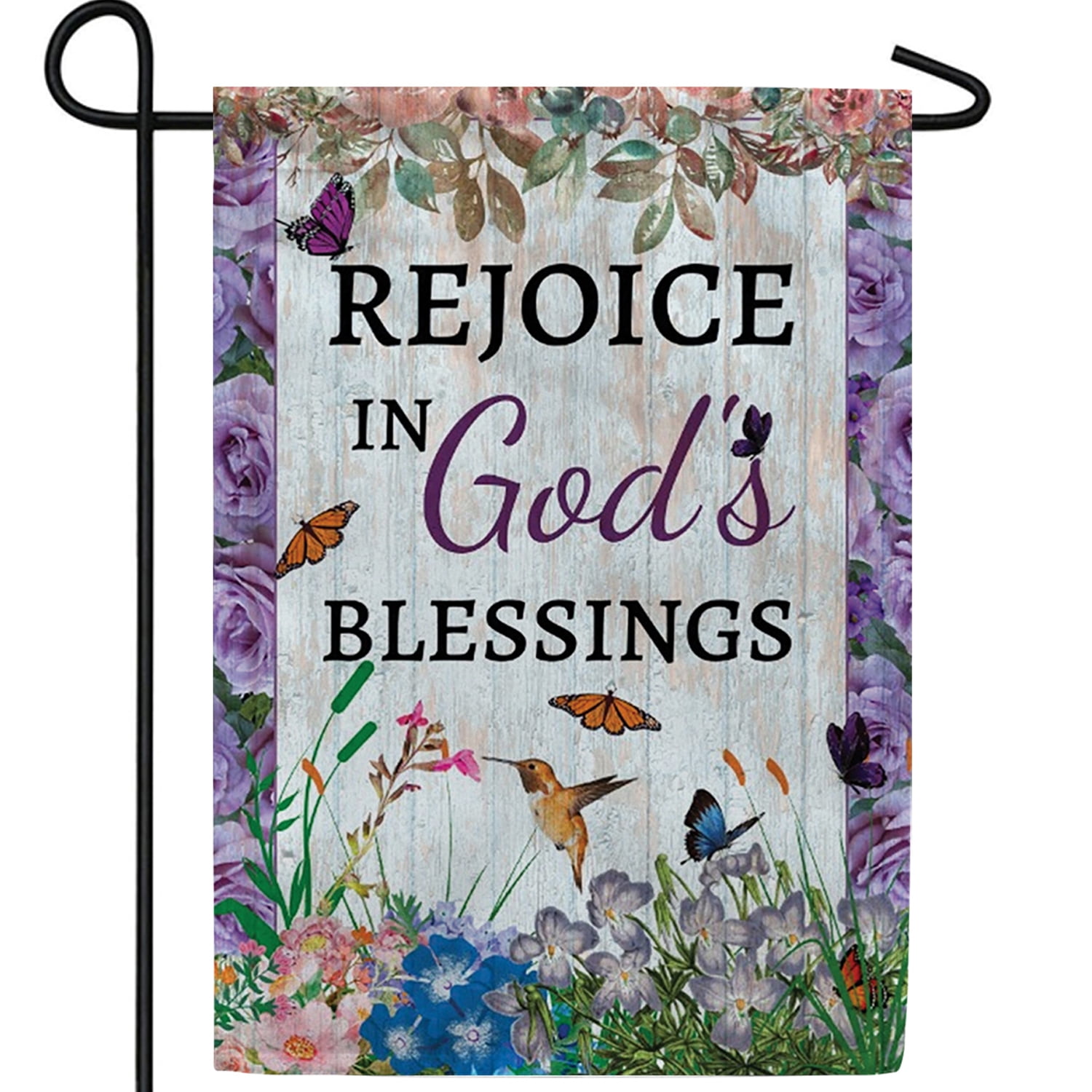 America Forever God's Blessings Garden Flag, 12.5 x 18 inch Double ...