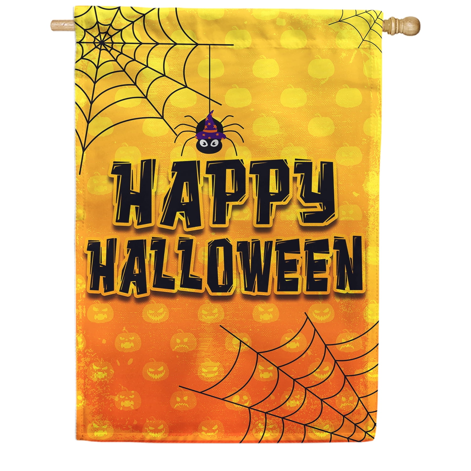 America Forever Halloween Spider House Flag Double Sided Vertical 28 x ...