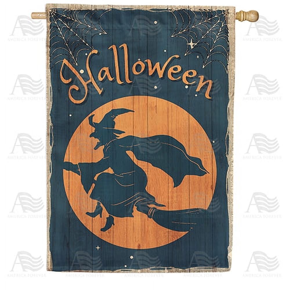 America Forever Halloween Witch House Flag 28 x 40 inch Double Sided ...
