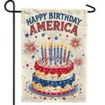 America Forever Happy Birthday America Garden Flag, 12.5 x 18 inch ...