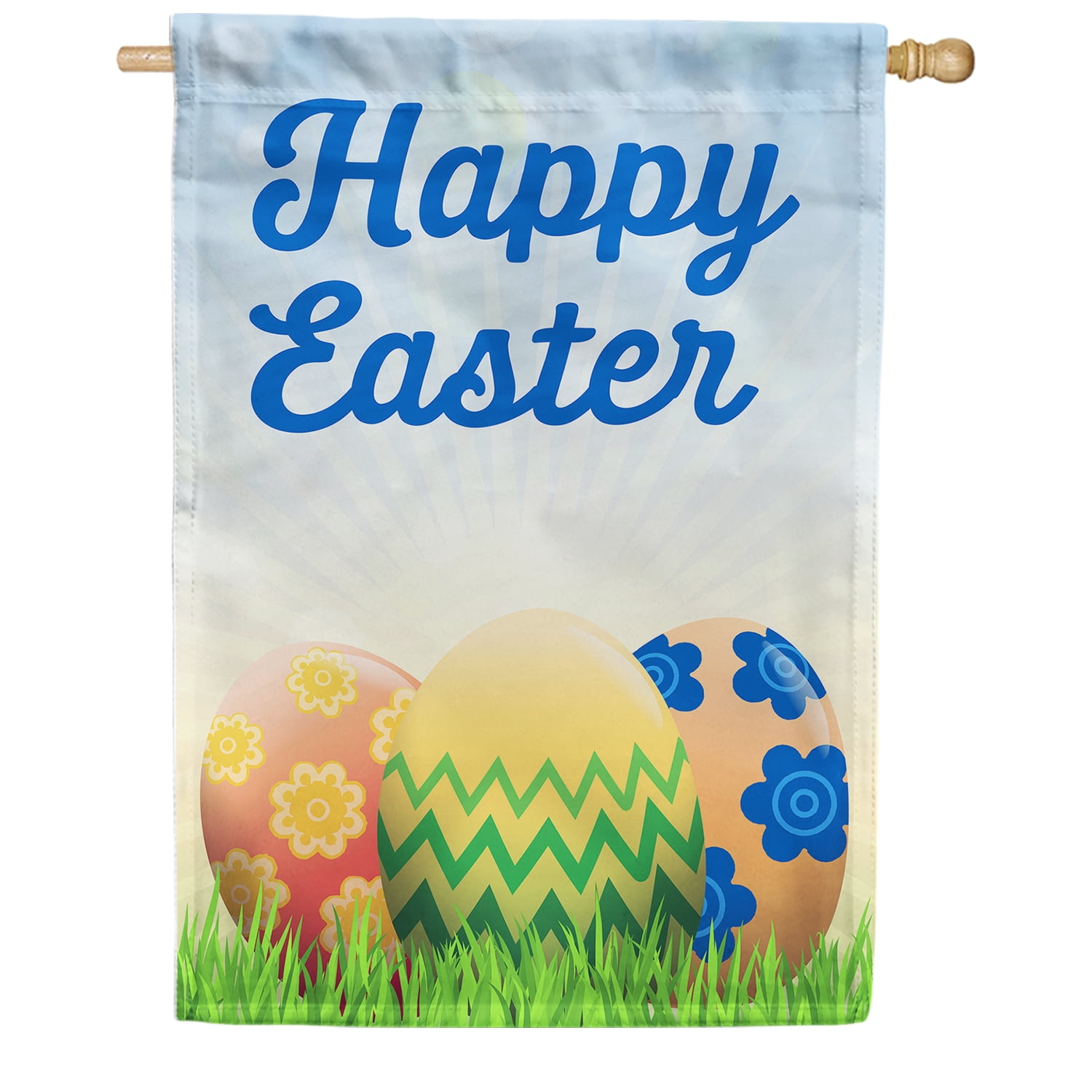 America Forever Happy Easter House Flag 28 x 40 inch Double Sided Egg ...