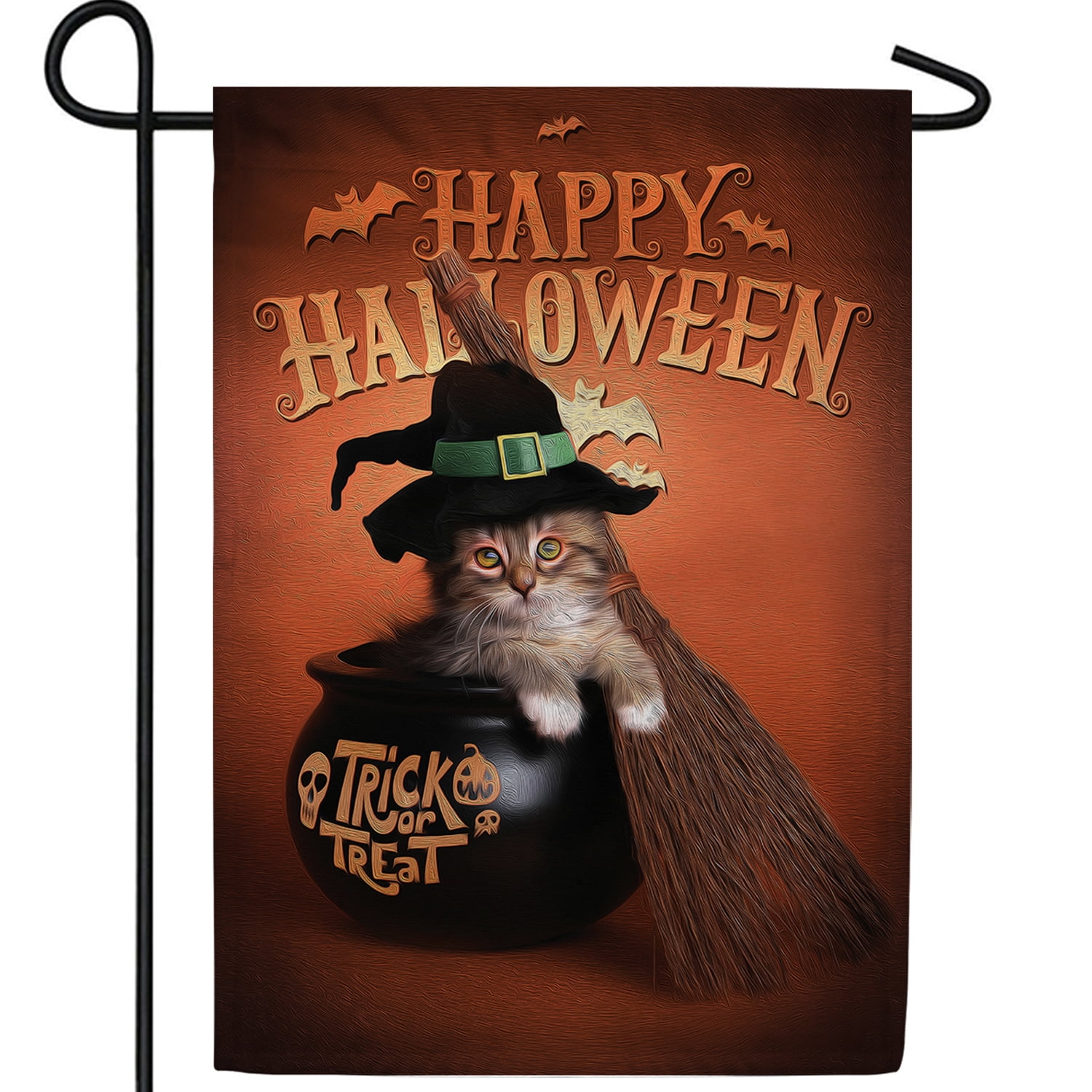 America Forever Happy Halloween Garden Flag Double Sided Vertical 12.5 ...
