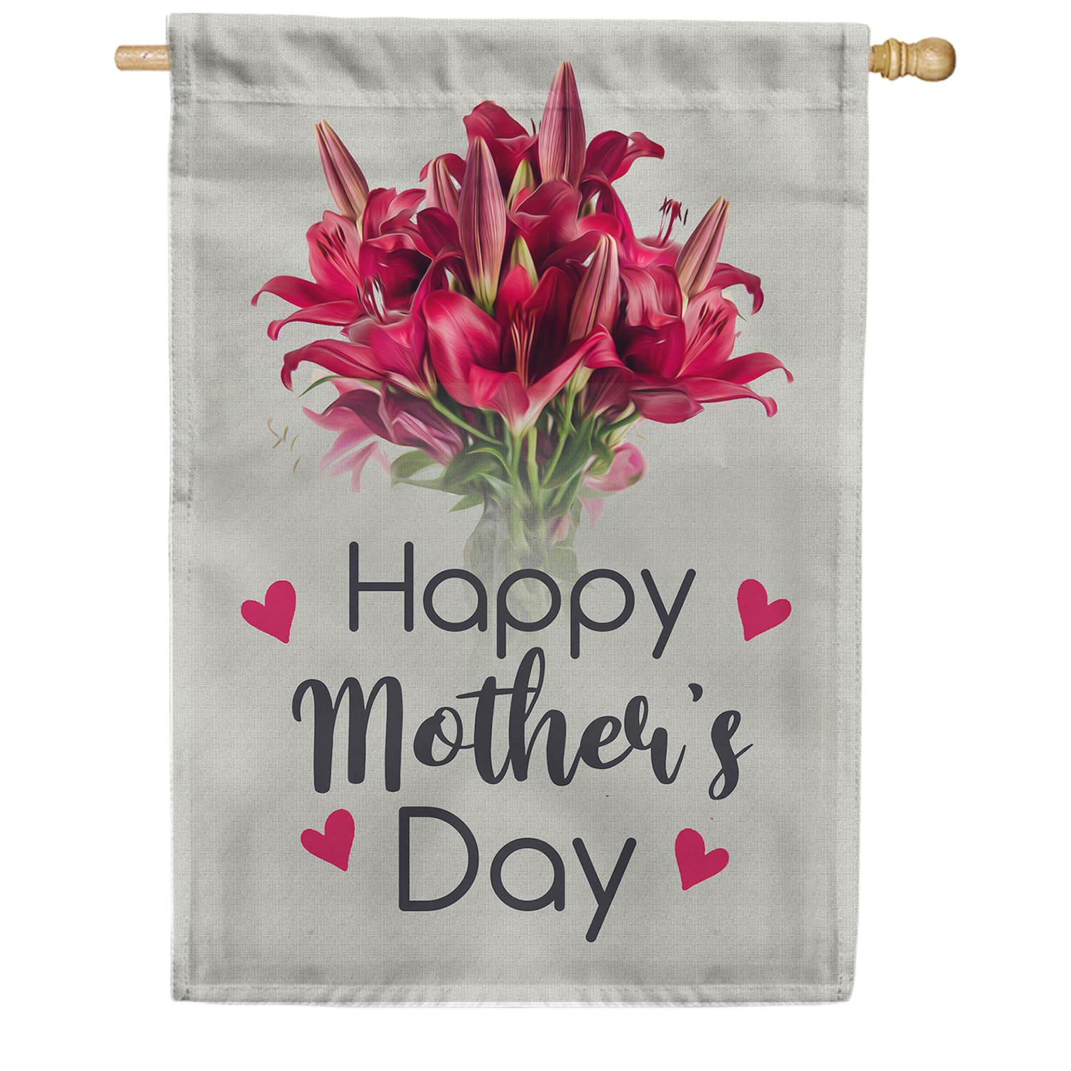 America Forever Happy Mother's Day Lillies House Flag 28 x 40 inches ...