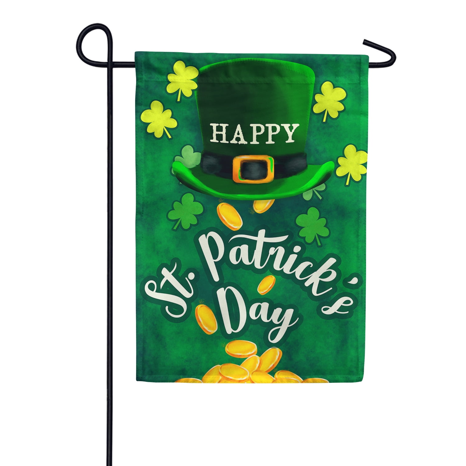 America Forever Happy St Patricks Day Garden Flag 12.5 x 18 inch Double ...