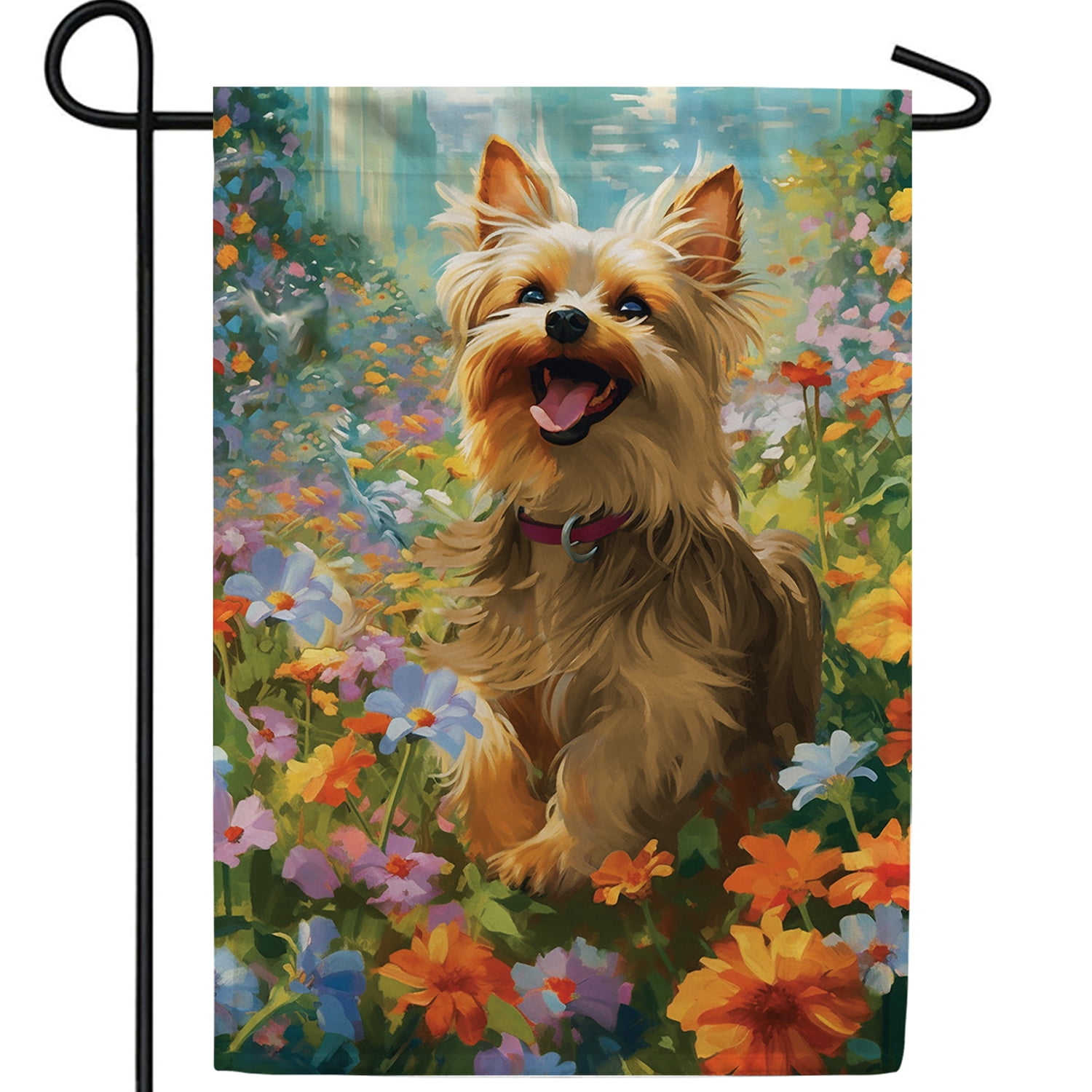 America Forever Happy Terrier Garden Flag, 12.5 x 18 inch Double Sided ...