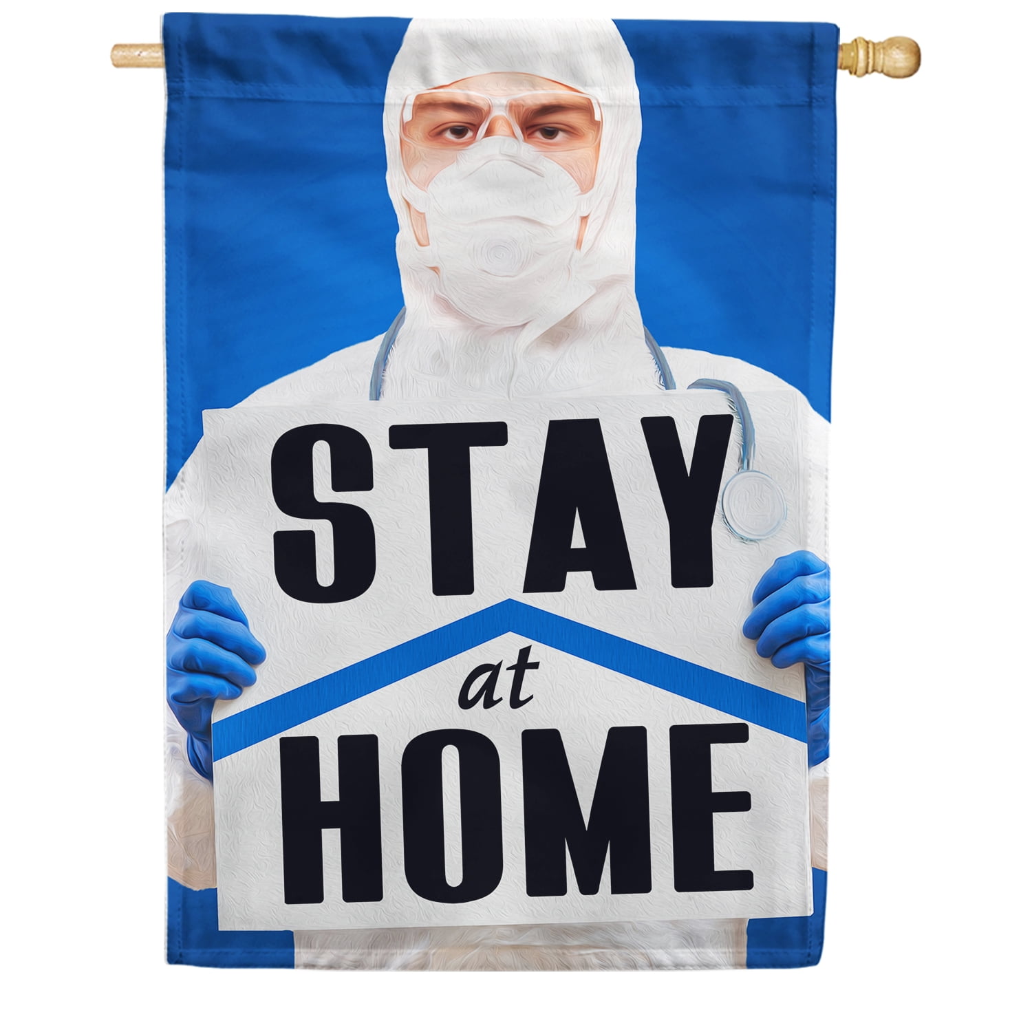 America Forever Healthcare Worker House Flag, 28 x 40 inch Double Sided ...