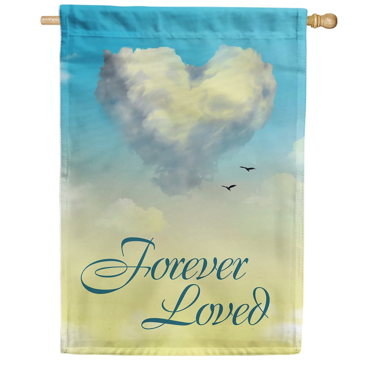 America Forever House Flag - Heavenly Love, Cemetery Memorial Religious ...