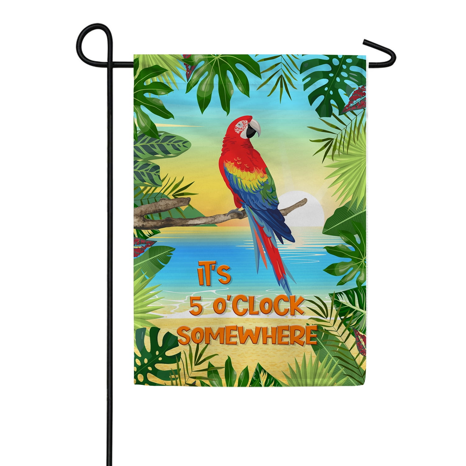 America Forever It's 5 O'clock Somewhere Summer Garden Flag 12.5 x 18 ...