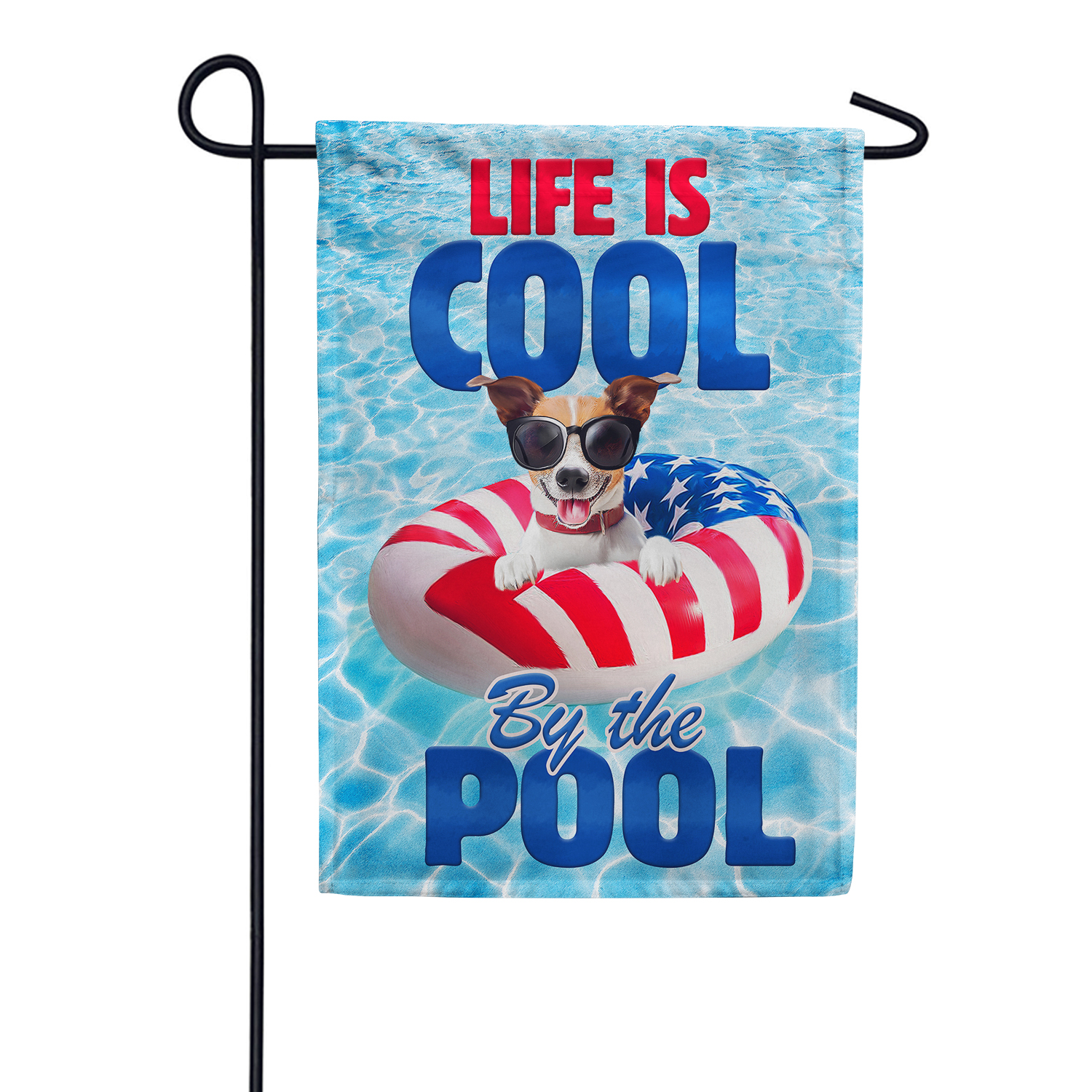 America Forever Life is Cool by the Pool Summer Garden Flag 12.5 x 18 ...