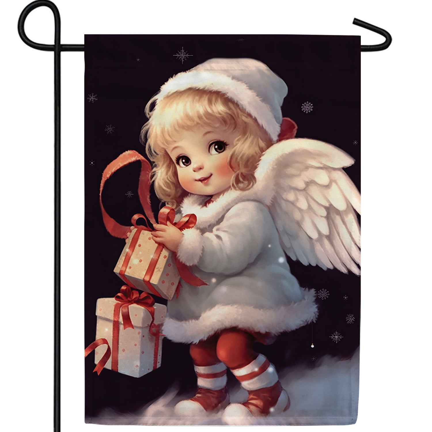 America Forever Little Miss Angelica Garden Flag, 12.5 x 18 inch Double ...