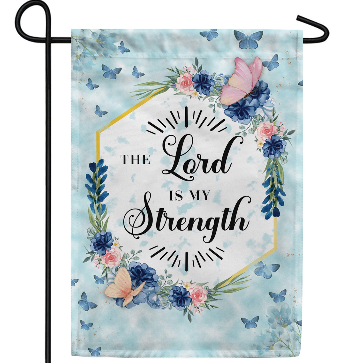 America Forever The Lord Is My Strength Garden Flag, 12.5 x 18 inch ...