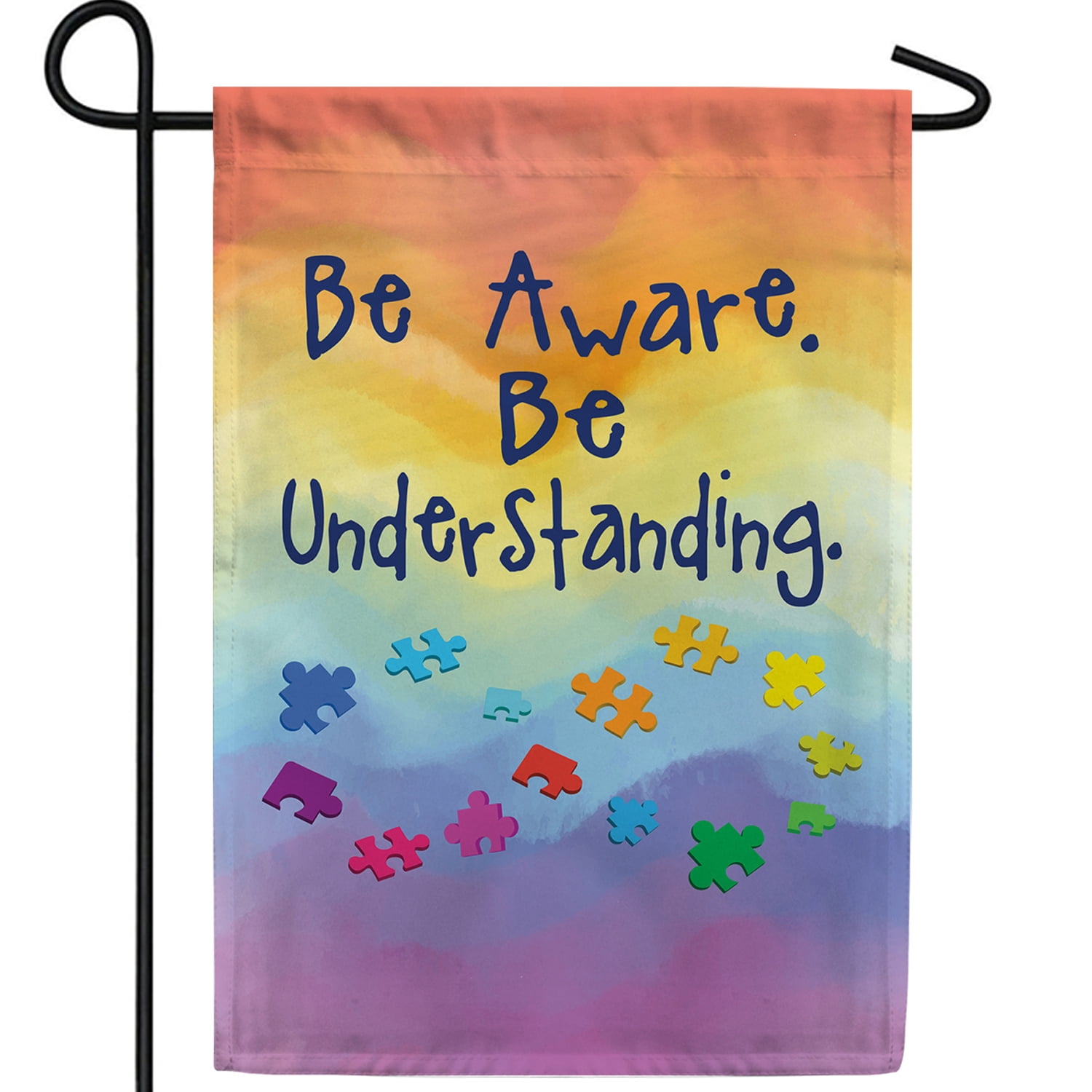 America Forever Many Pieces of Autism Garden Flag, 12.5 x 18 inch ...