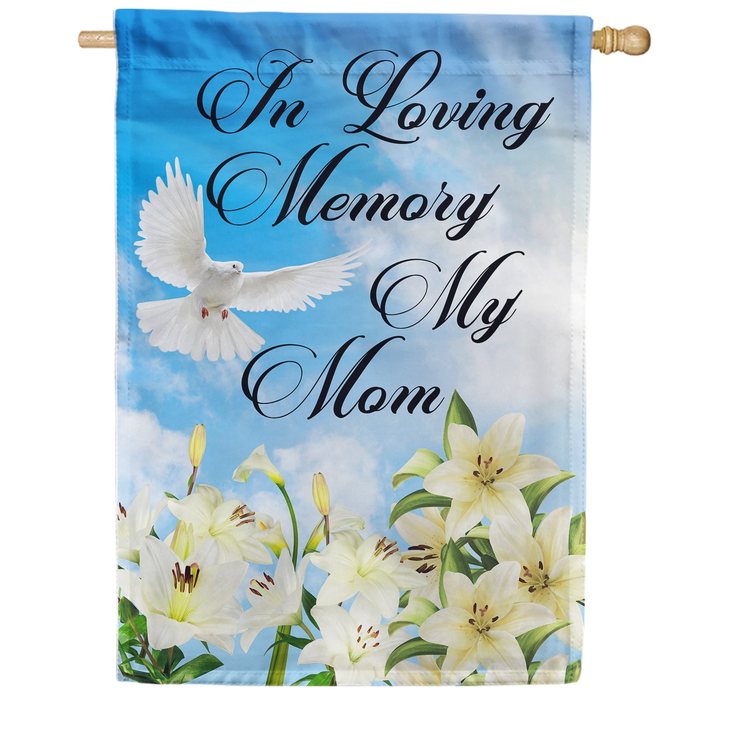 America Forever in Memory of Mom House Flag, 28 x 40 inches Double ...