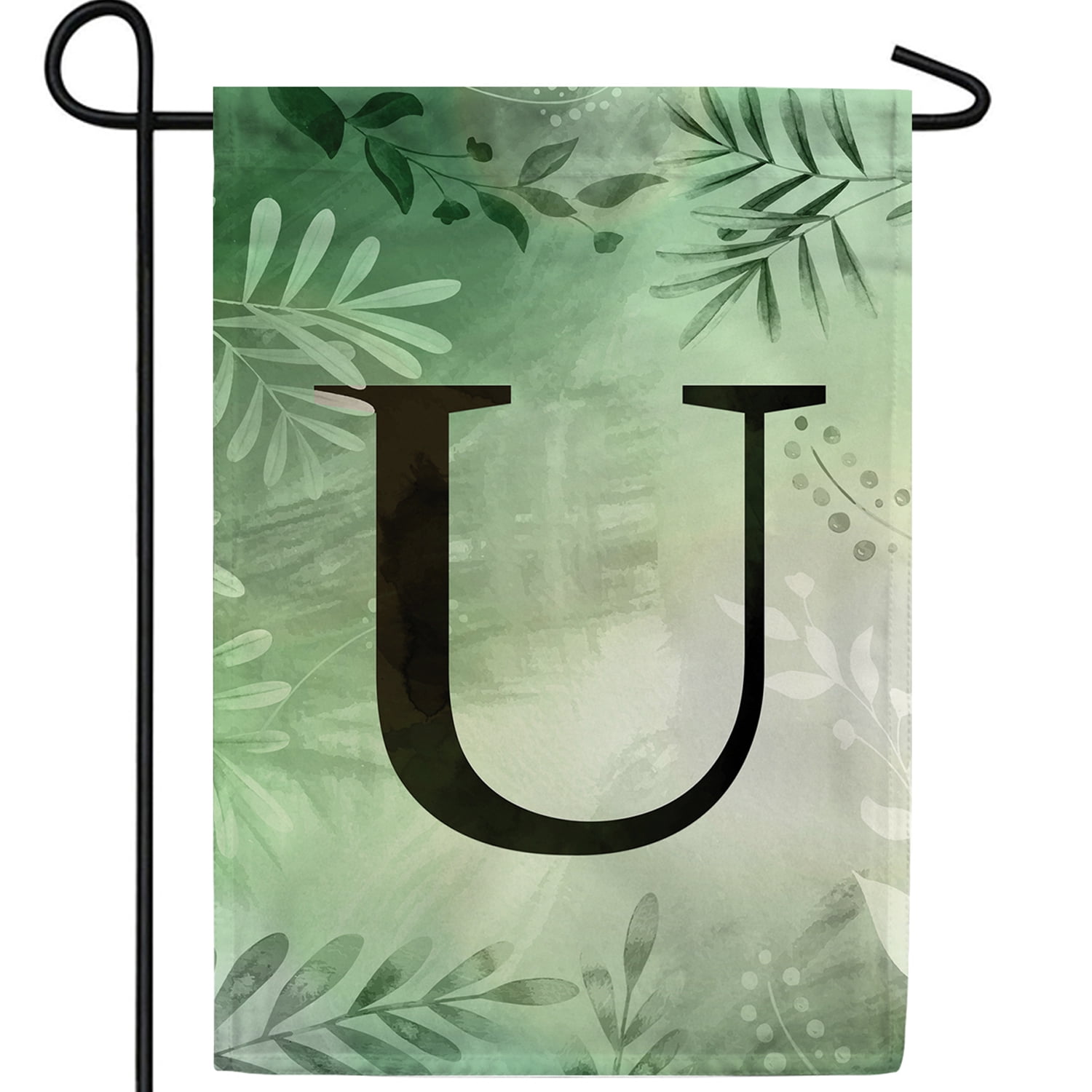 America Forever Monogram Letter U Garden Flag, 12.5 x 18 inch Double ...