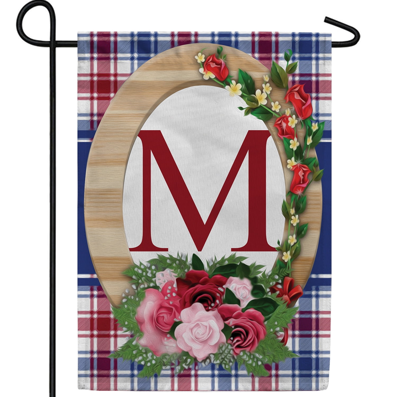 America Forever Monogram M Garden Flag, 12.5 x 18 inch Double Sided ...