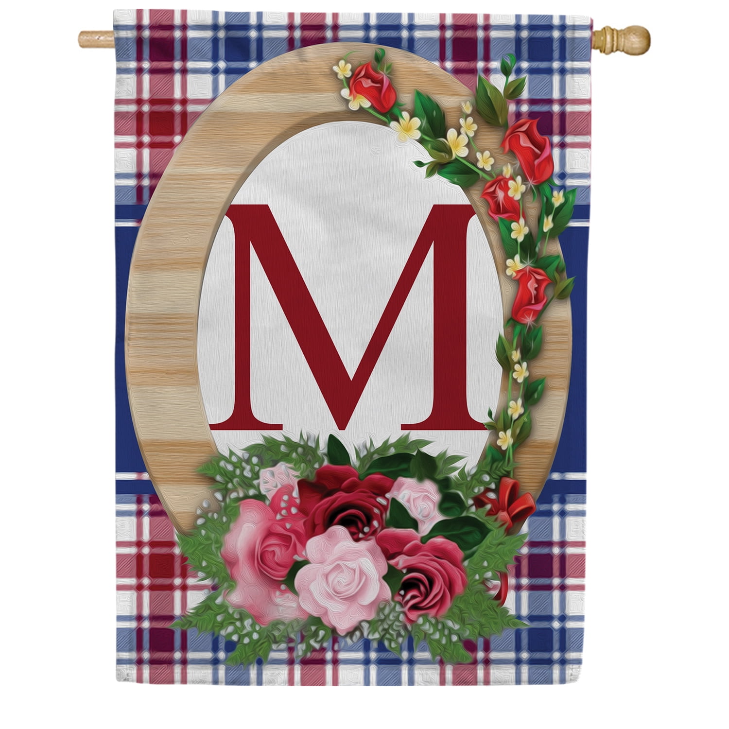 America Forever Monogram M House Flag, 28 x 40 inch Double Sided ...