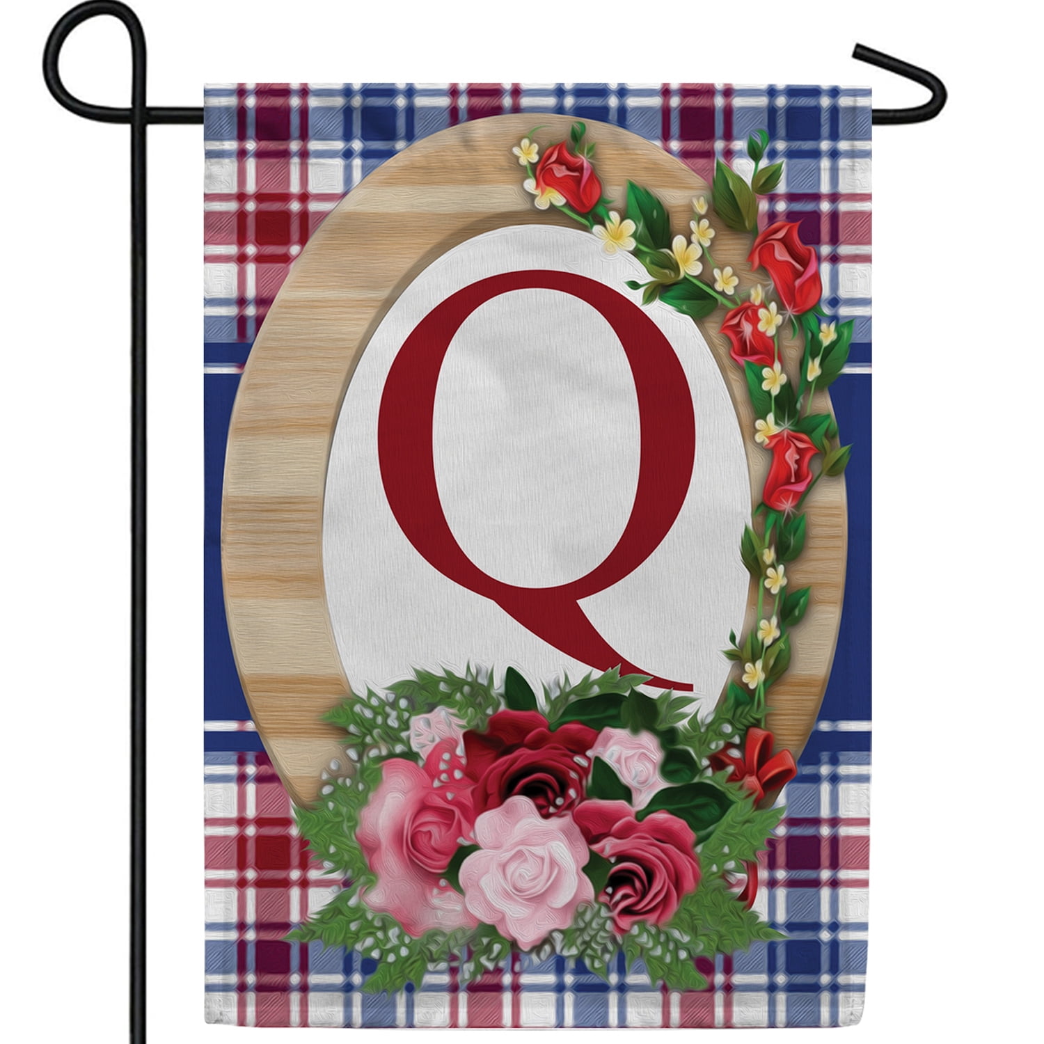 America Forever Monogram Q Garden Flag, 12.5 x 18 inch Double Sided ...
