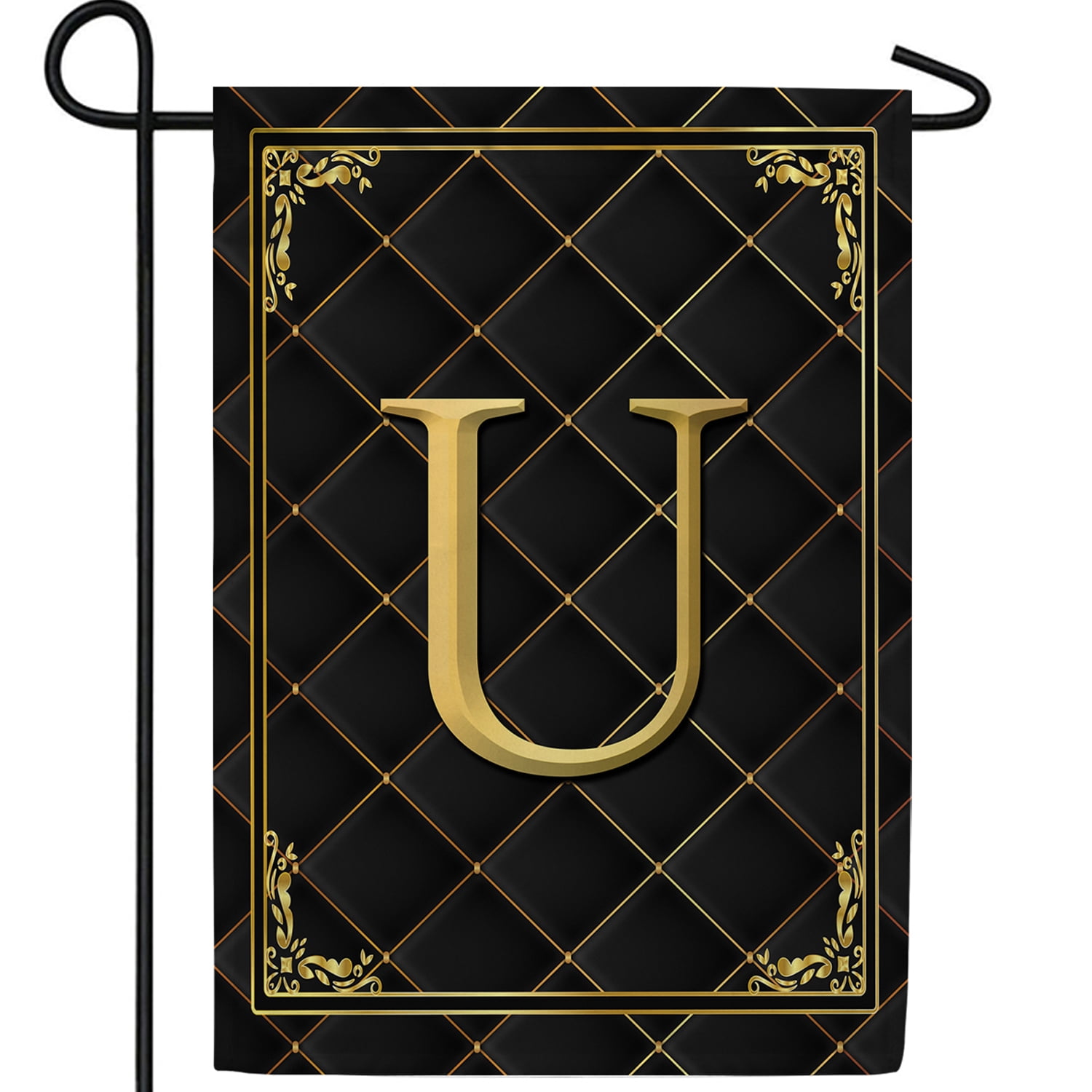 America Forever Monogram U Garden Flag, 12.5 x 18 inch Double Sided ...