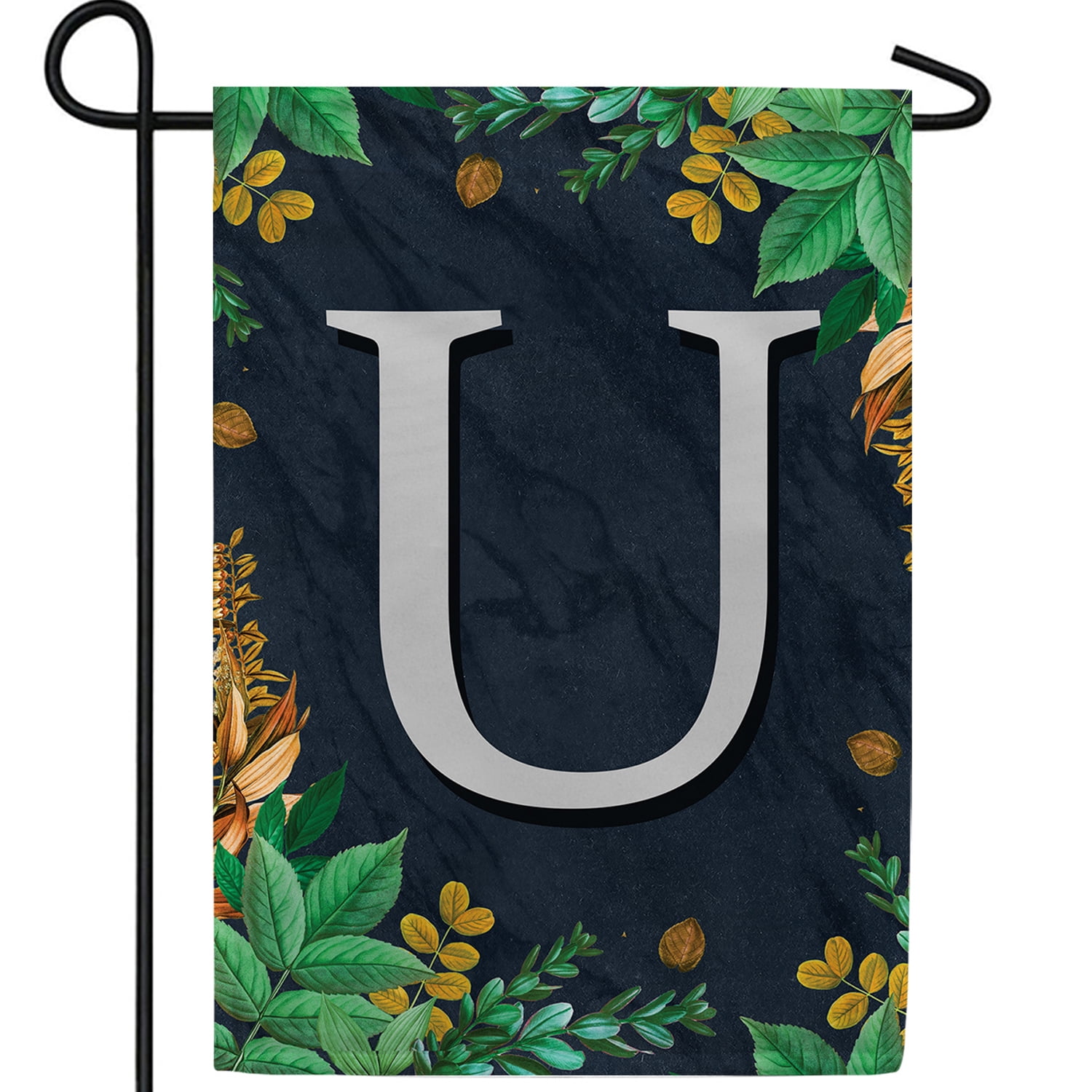 America Forever Monogram U Garden Flag, 12.5 x 18 inch Double Sided ...