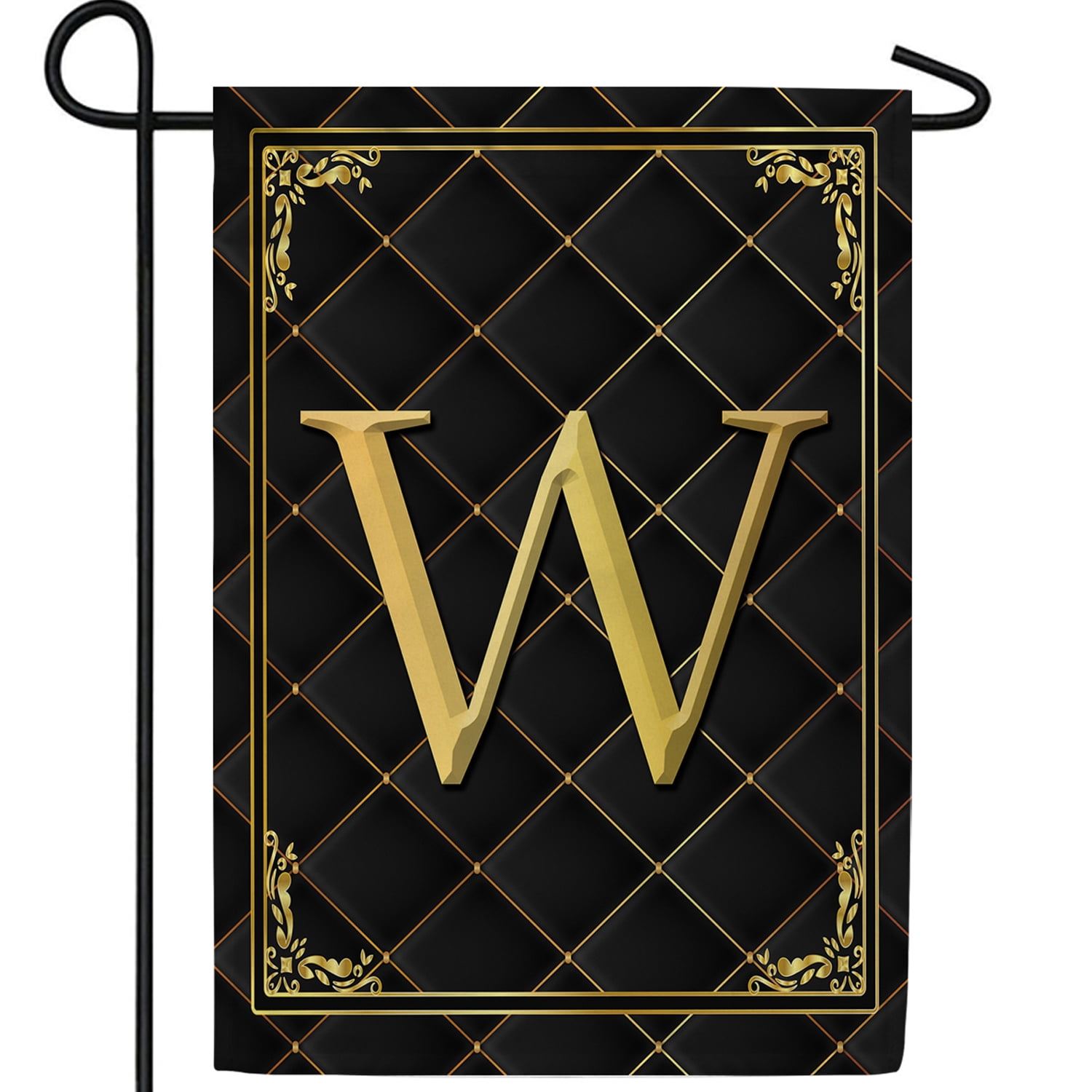 America Forever Monogram W Garden Flag, 12.5 x 18 inch Double Sided ...