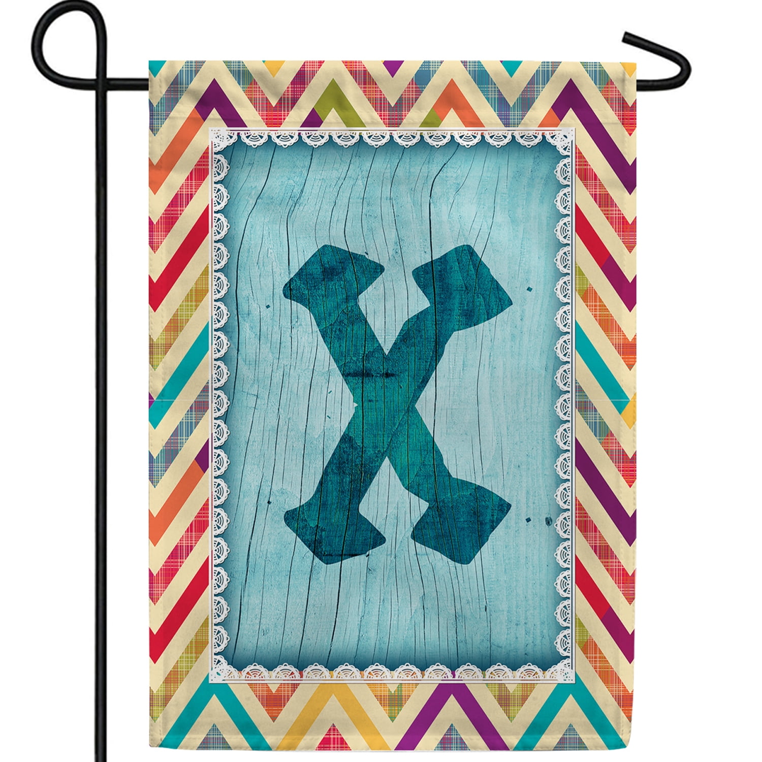 America Forever Monogram X Garden Flag, 12.5 x 18 inch Double Sided ...
