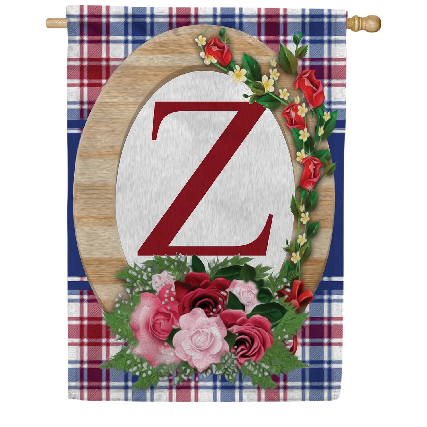 America Forever Monogram Z House Flag, 28 x 40 inch Double Sided ...