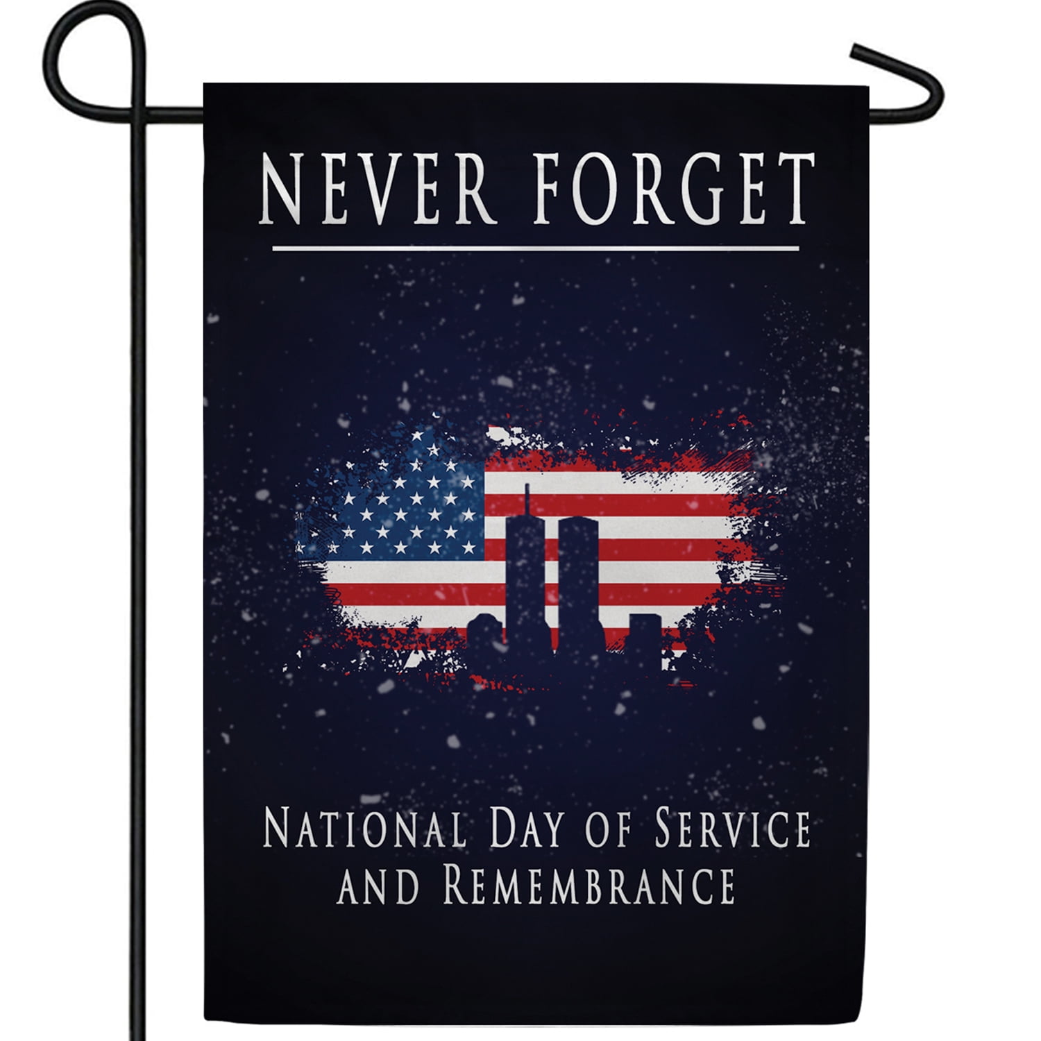 America Forever Never Forget Garden Flag, 12.5 x 18 inch Double Sided ...