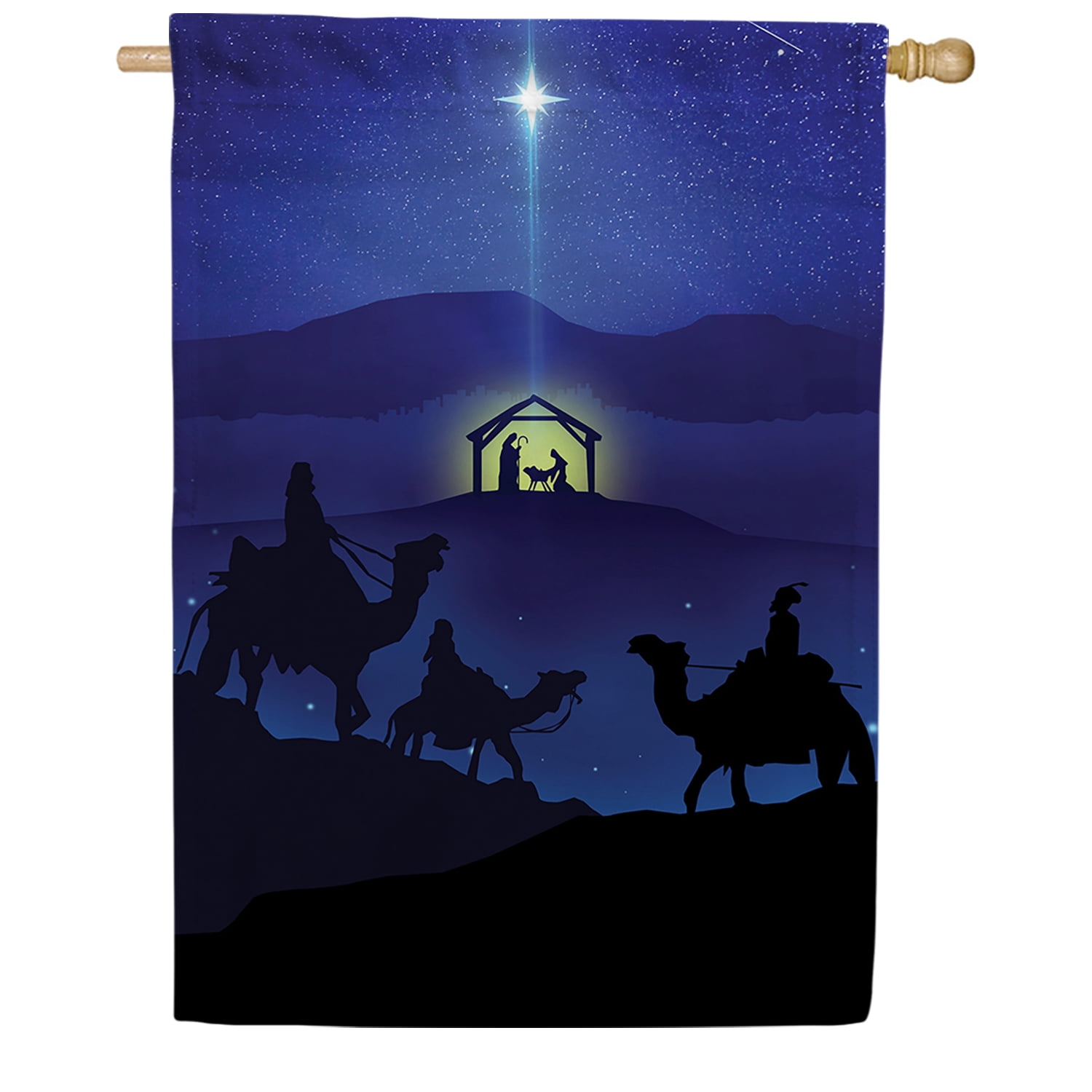 America Forever O Night Divine House Flag 28 x 40 inch Double Sided ...