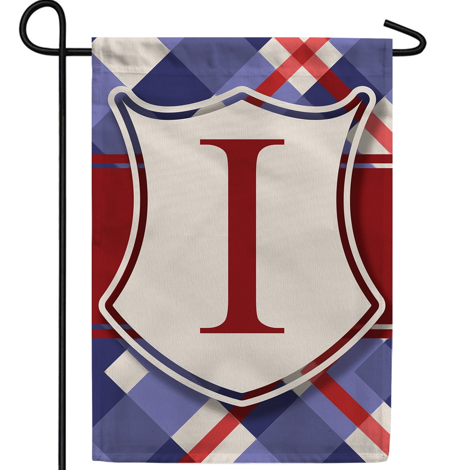 America Forever Patriotic Shield Monogram I Garden Flag, 12.5 x 18 inch ...
